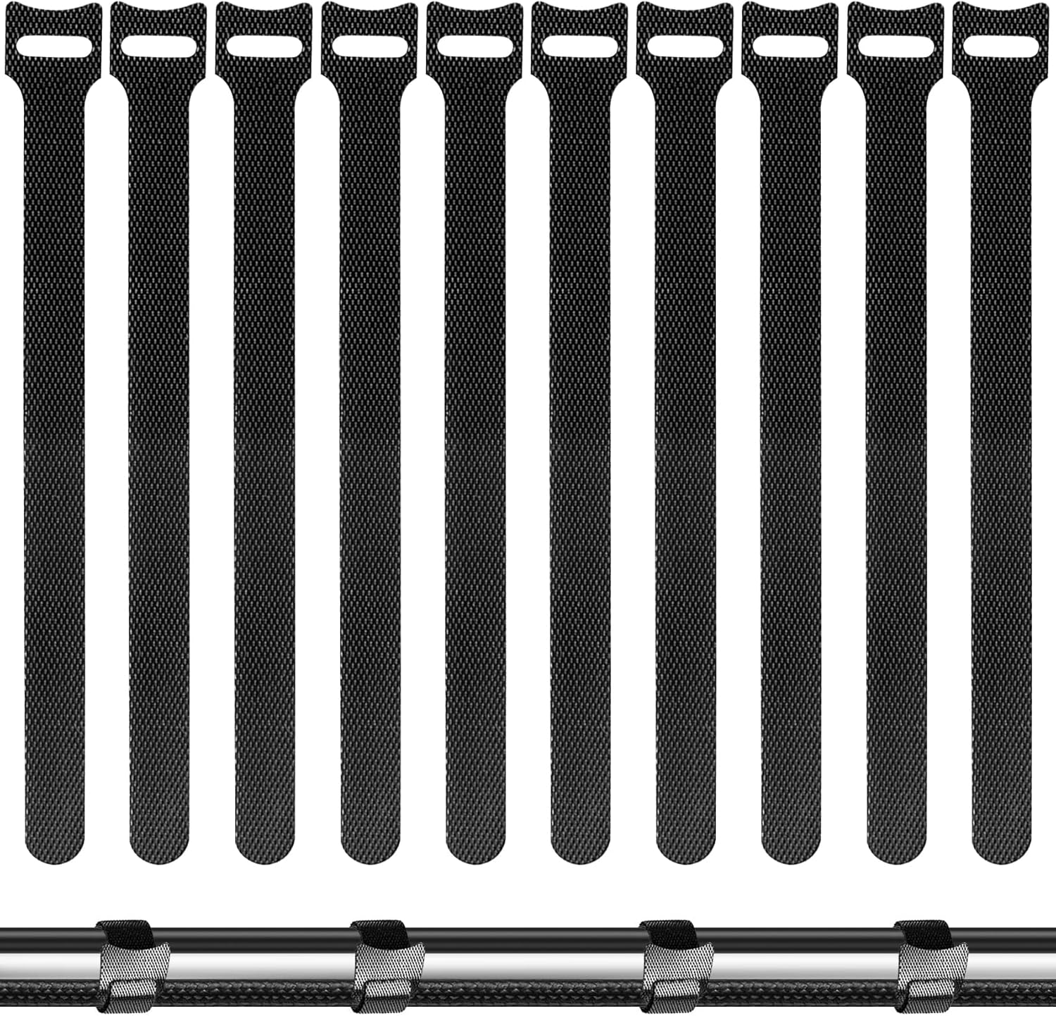 Amazon.com: HOIRIX Cable Ties,Reusable Cable Management Ties,Adjustable ...