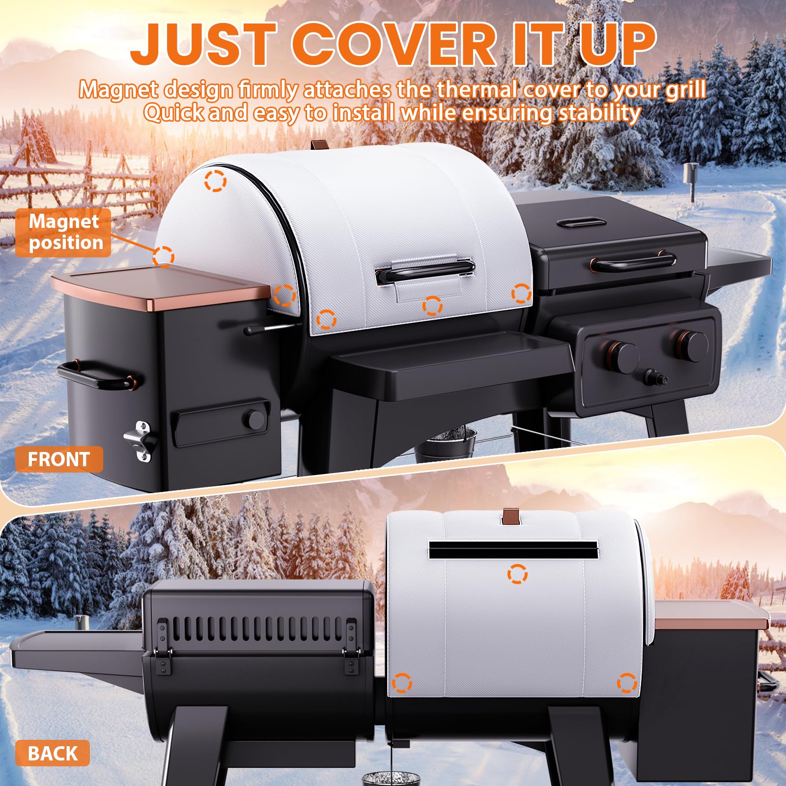 Snapklik.com : Hisencn Grill Insulation Blanket For Pit Boss Charleston ...