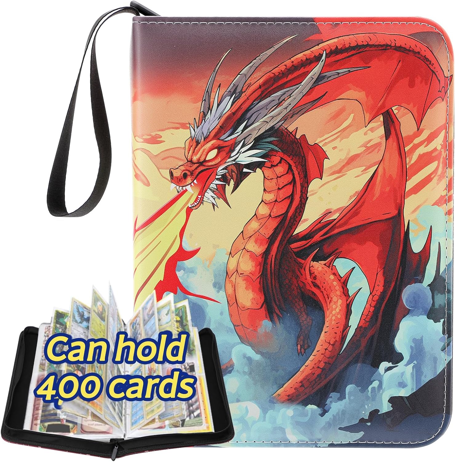 Amazon.com: Card Binder for Pokemon 4 Pocket Doyosh 400 Pockets Card ...