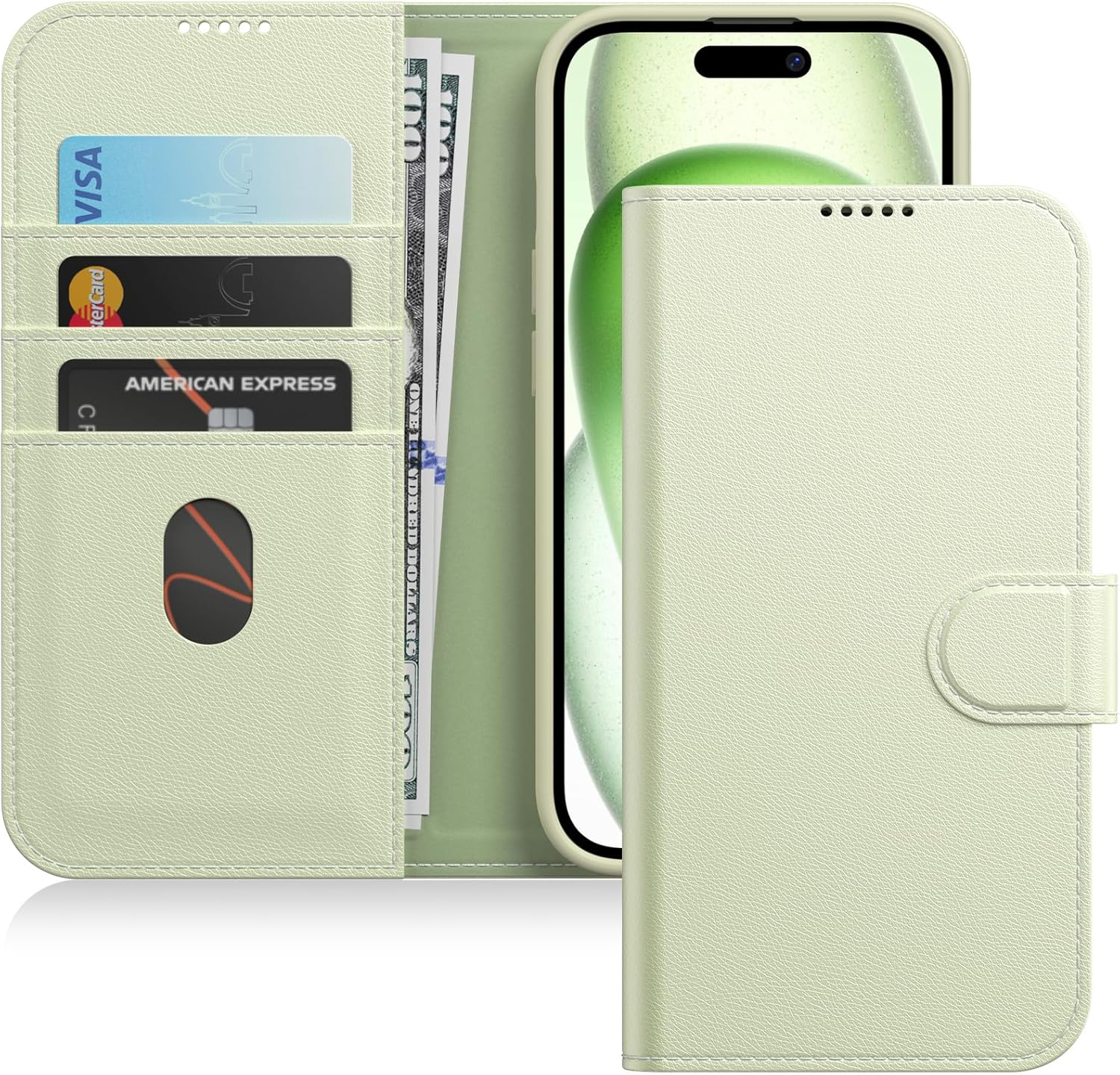 Amazon.com: JETech Wallet Case for iPhone 15 6.1-Inch, Shockproof PU ...