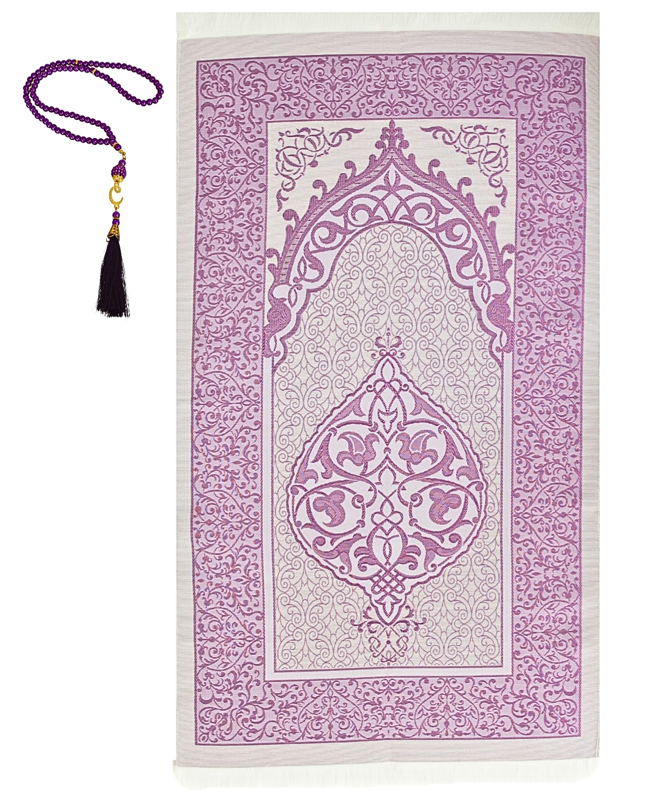 Amazon.com: Prien Prayer Rug with Tasbih | Muslim Carpet | Praying Mat ...