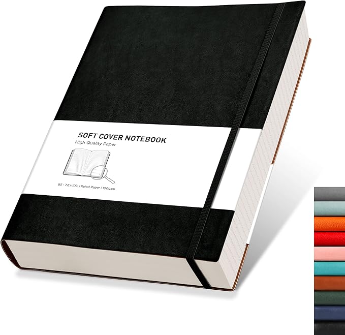 RETTACY College Ruled Notebook - 320 Numbered Pages Large B5 Lined ...