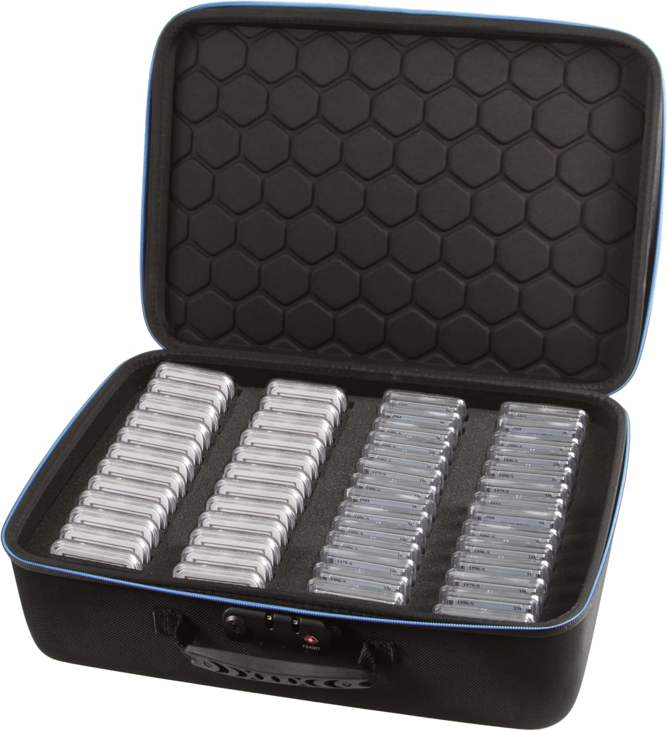 Amazon.com: Card Titan PRO Graded Coin Case with 56 Slots for PCGS or ...