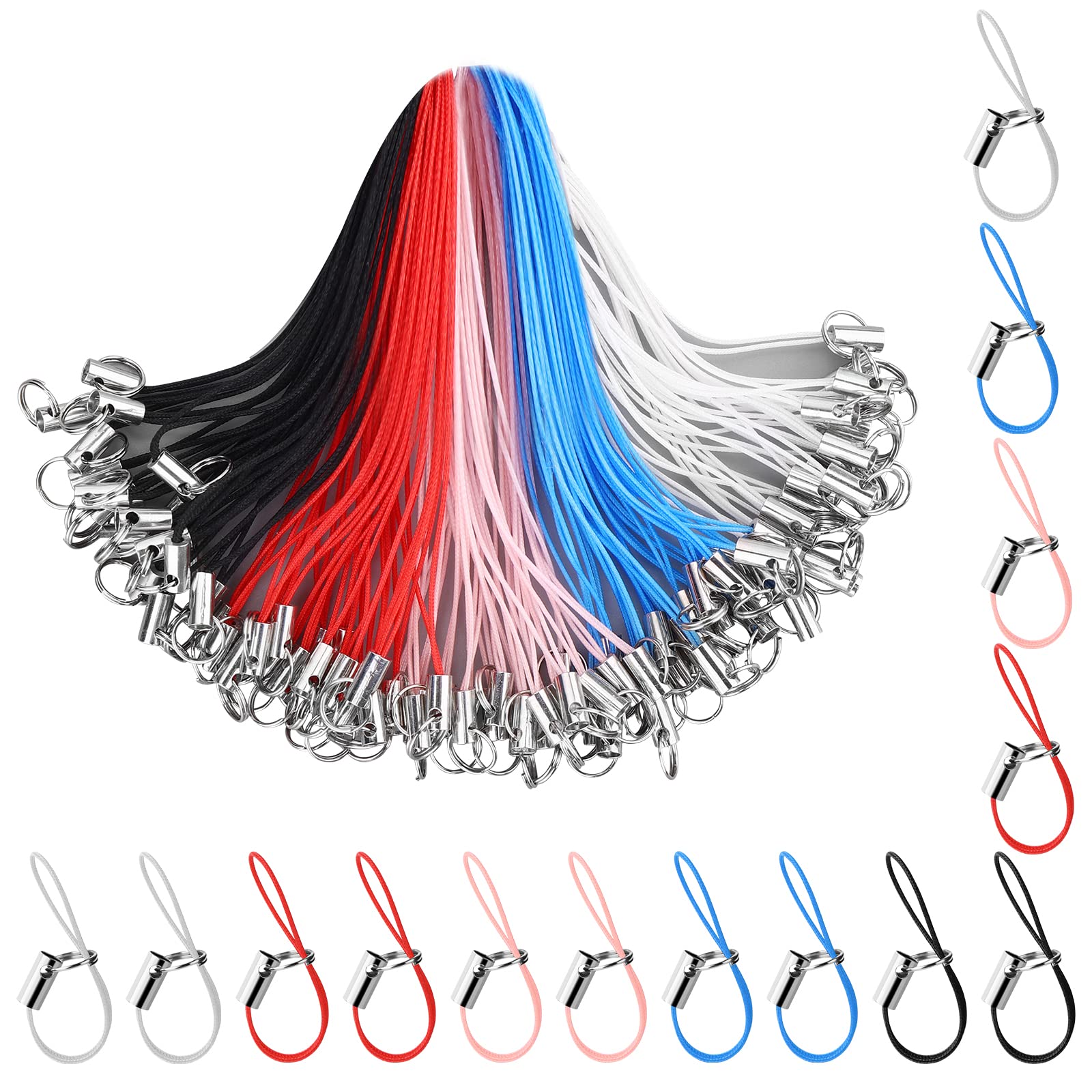 cobee Lanyard Phone Ring Straps 200 Pcs Cell Phone Split Ring Straps ...