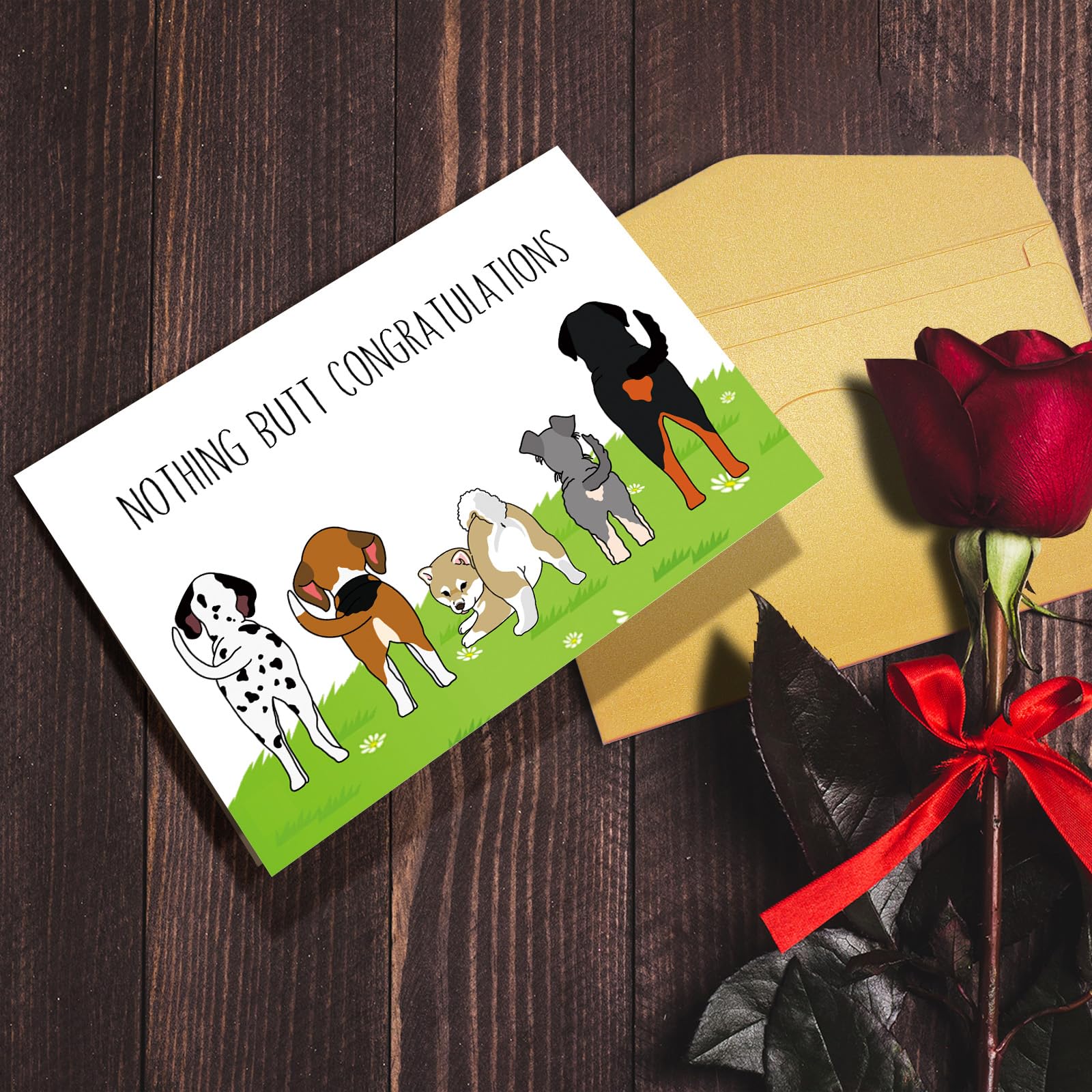 Snapklik.com : Cute Dog Congratulations Card, Funny Congrats Card For ...