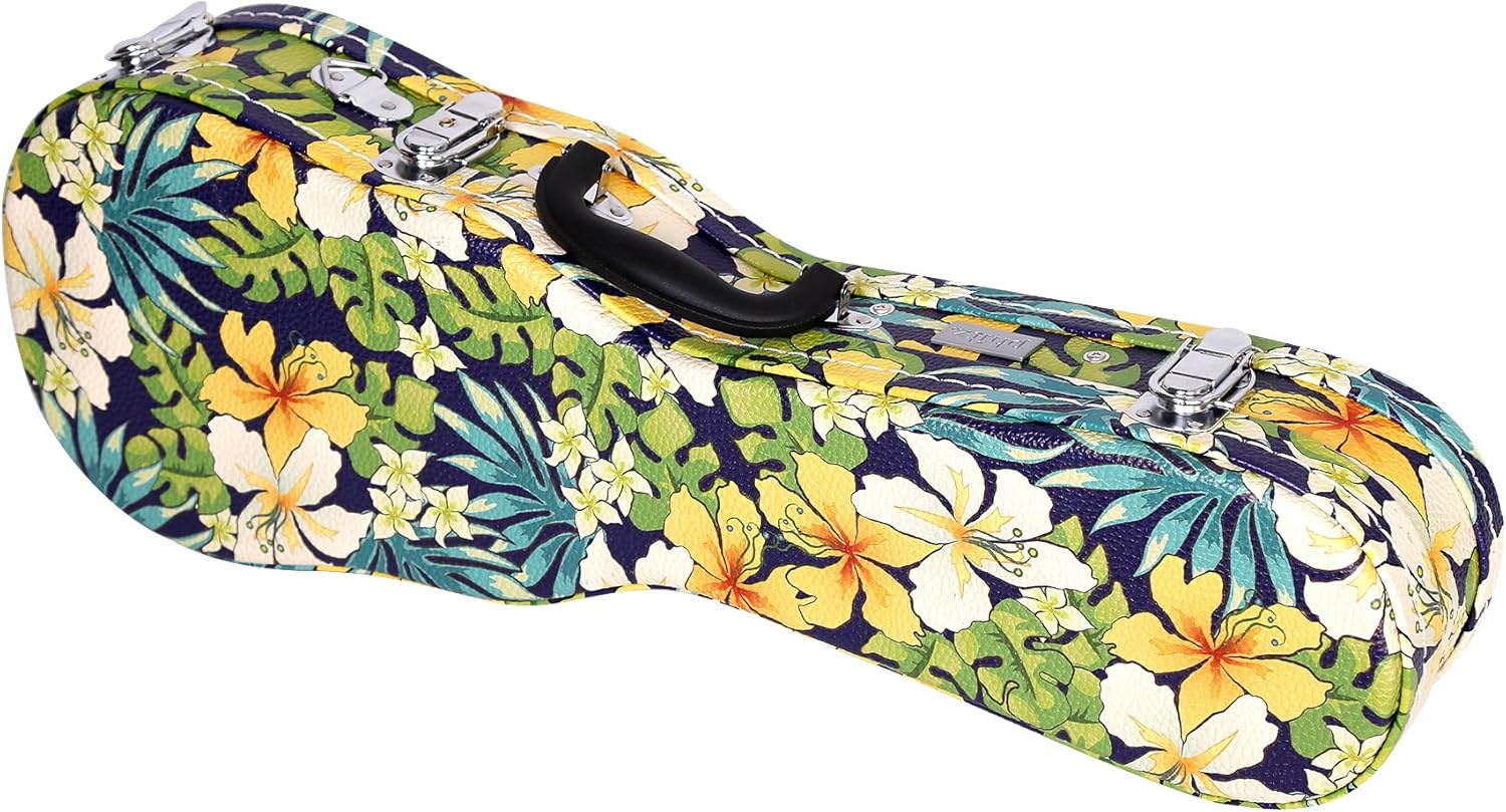 Amazon.com: Concert Ukulele Case—25.5 inches, Hard Durable Wood Shell ...