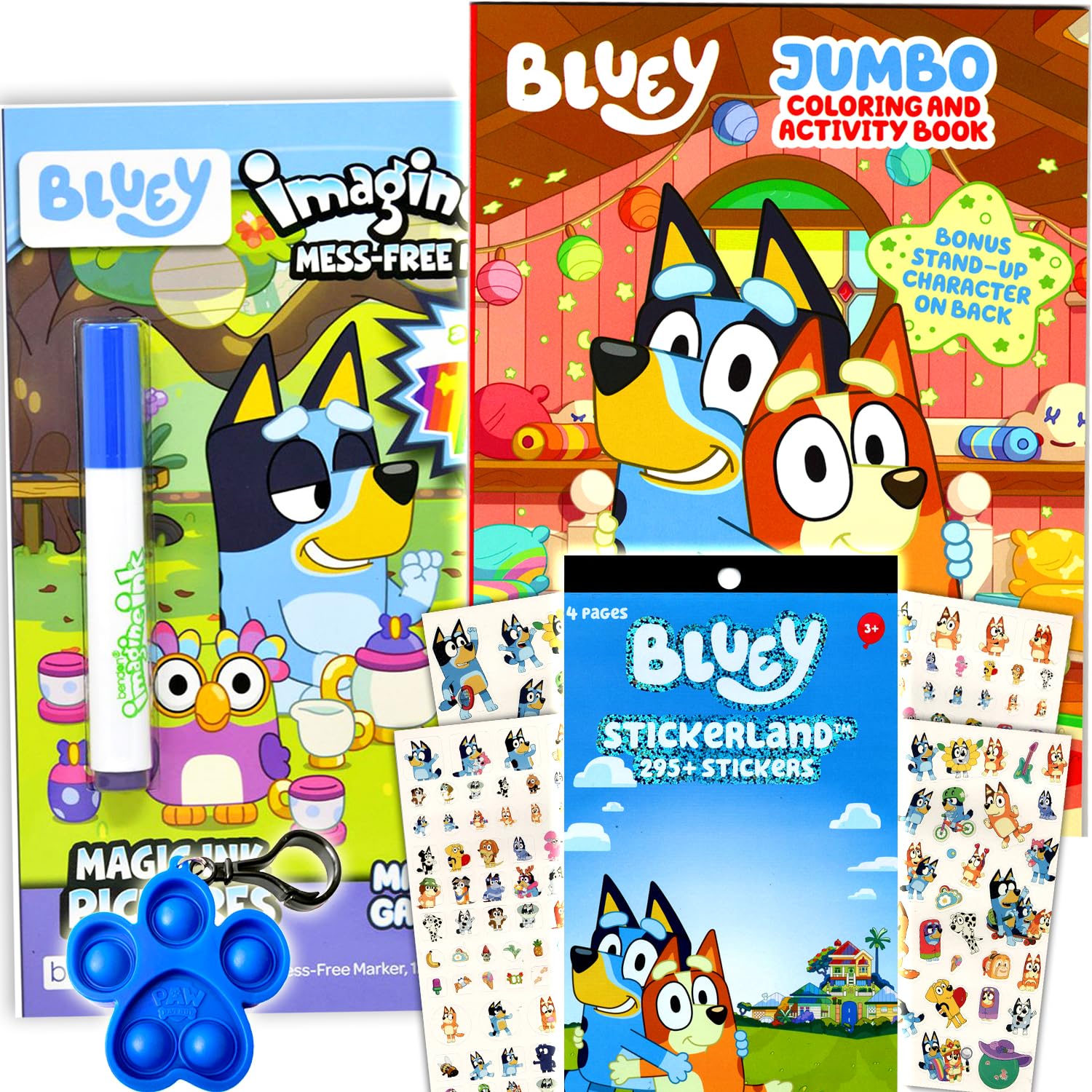 Snapklik.com : Bluey Coloring And Stickers Super Set For Kids Road Trip ...