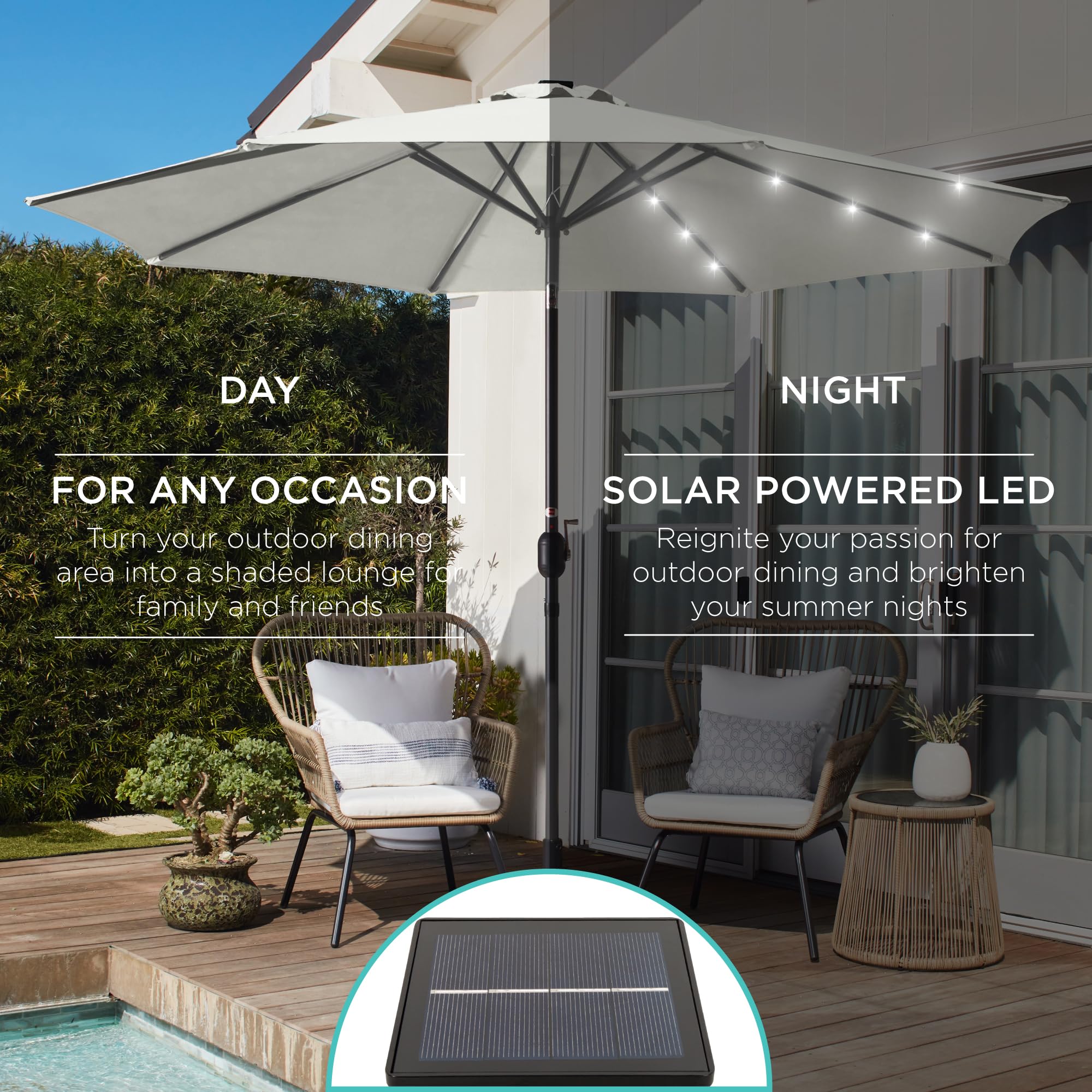 Snapklik.com : Best Choice Products 10ft Solar Powered Aluminum ...