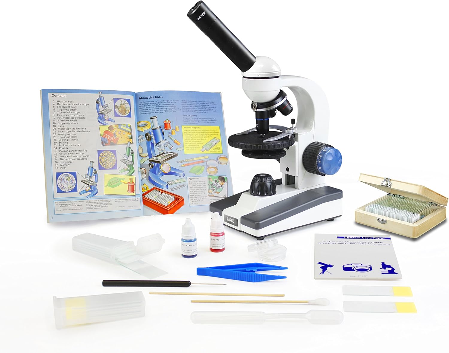 Amazon.com: Parco Scientific PBC-505LRC-P2 Monocular Microscope, 40x ...