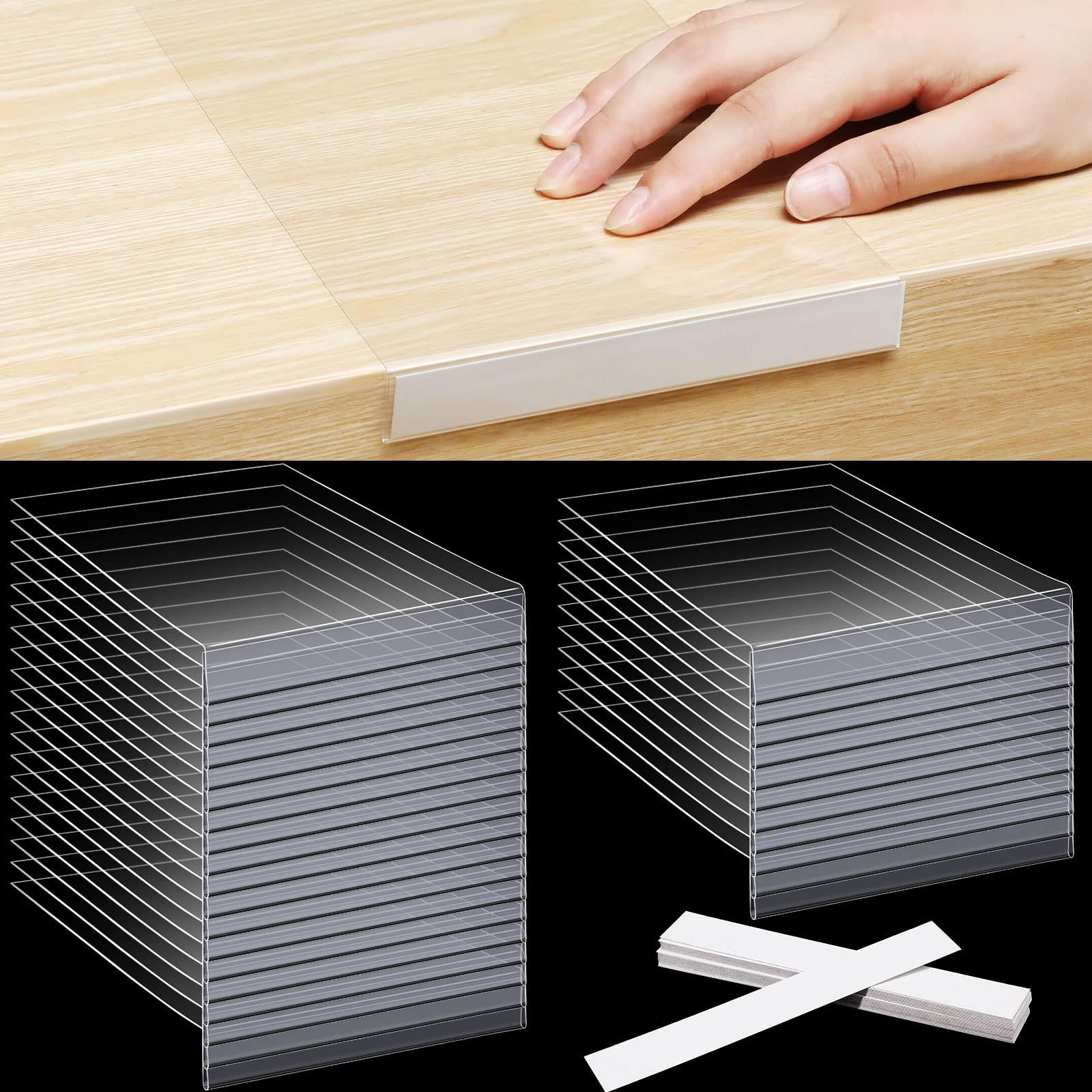 Narrow Self-Adhesive Shelf Label Holders for Schools and Libraries 15mm ...