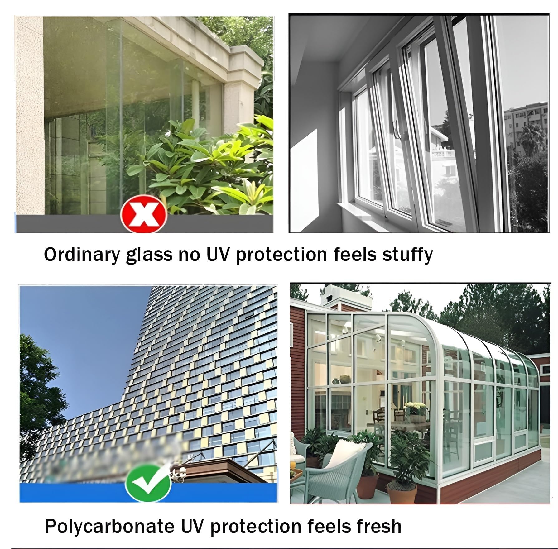 Clear Plastic Window Panels
