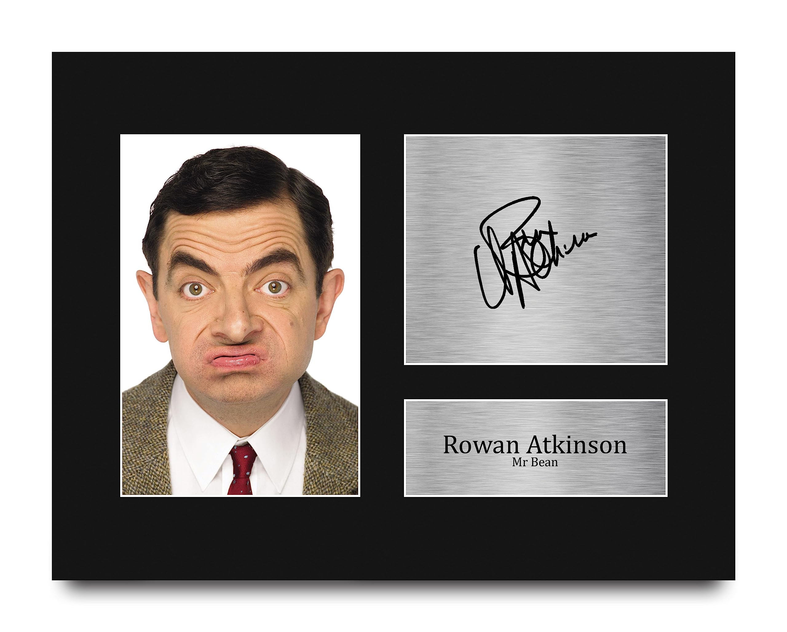 Amazon.com: HWC Trading Rowan Atkinson Mr Bean Gifts Printed Signed ...