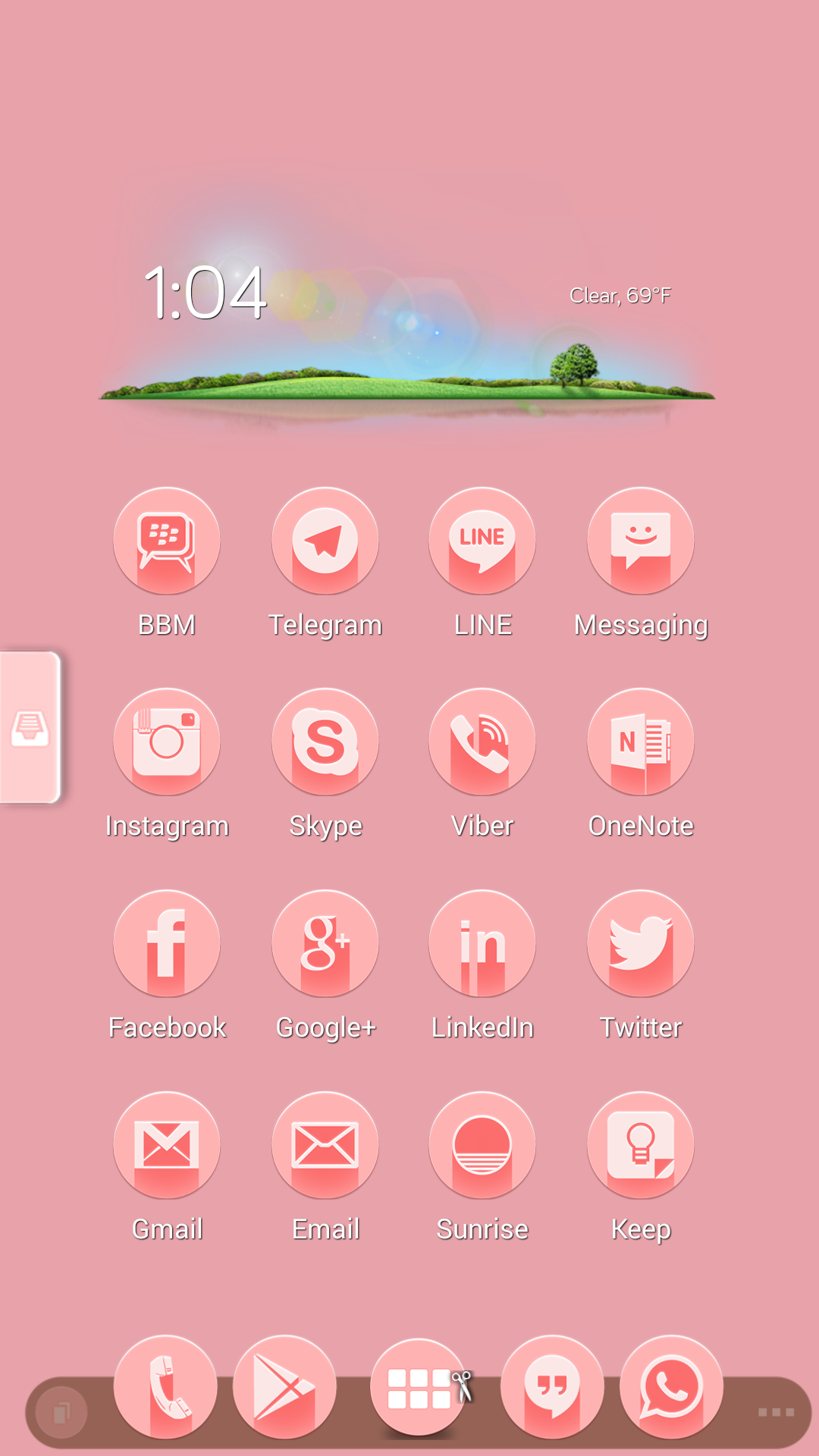 Baby Pink Icon Pack Theme - App on Amazon Appstore