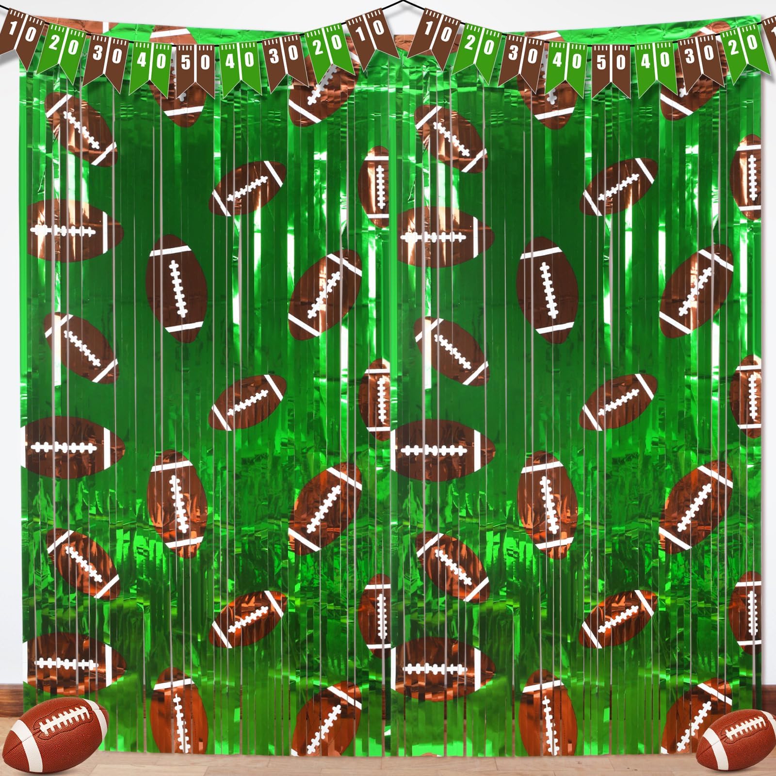 Amazon.com : Knitgrip 2 Pack Football Party Decorations Photo Props 3 ...