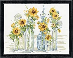 Amazon.com: Design Works Crafts Inc. Sunflower Spectacular Counted ...