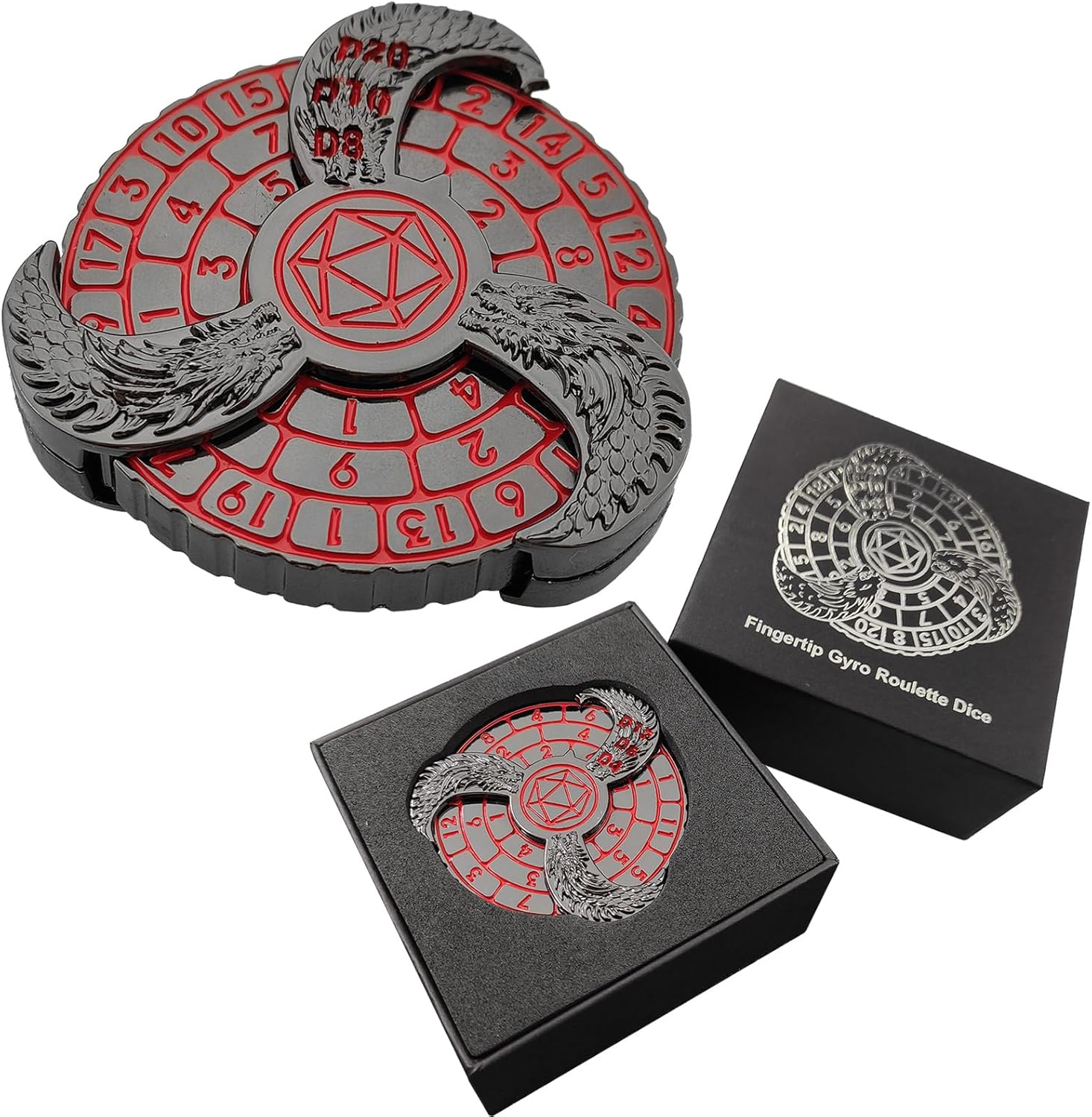 Amazon.com: DND 7-in-1 Metal Fingertip Gyro, D&D Dungeons and Dragons ...
