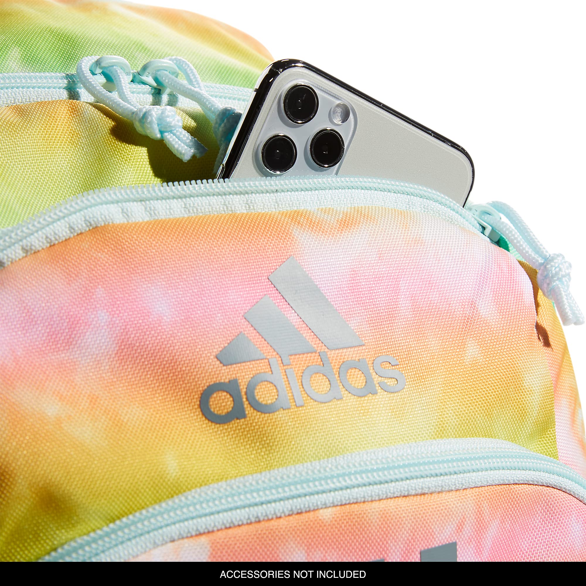 adidas Creator 2 Backpack, Stone Wash Rainbow/Grey/Almost Blue, One Size