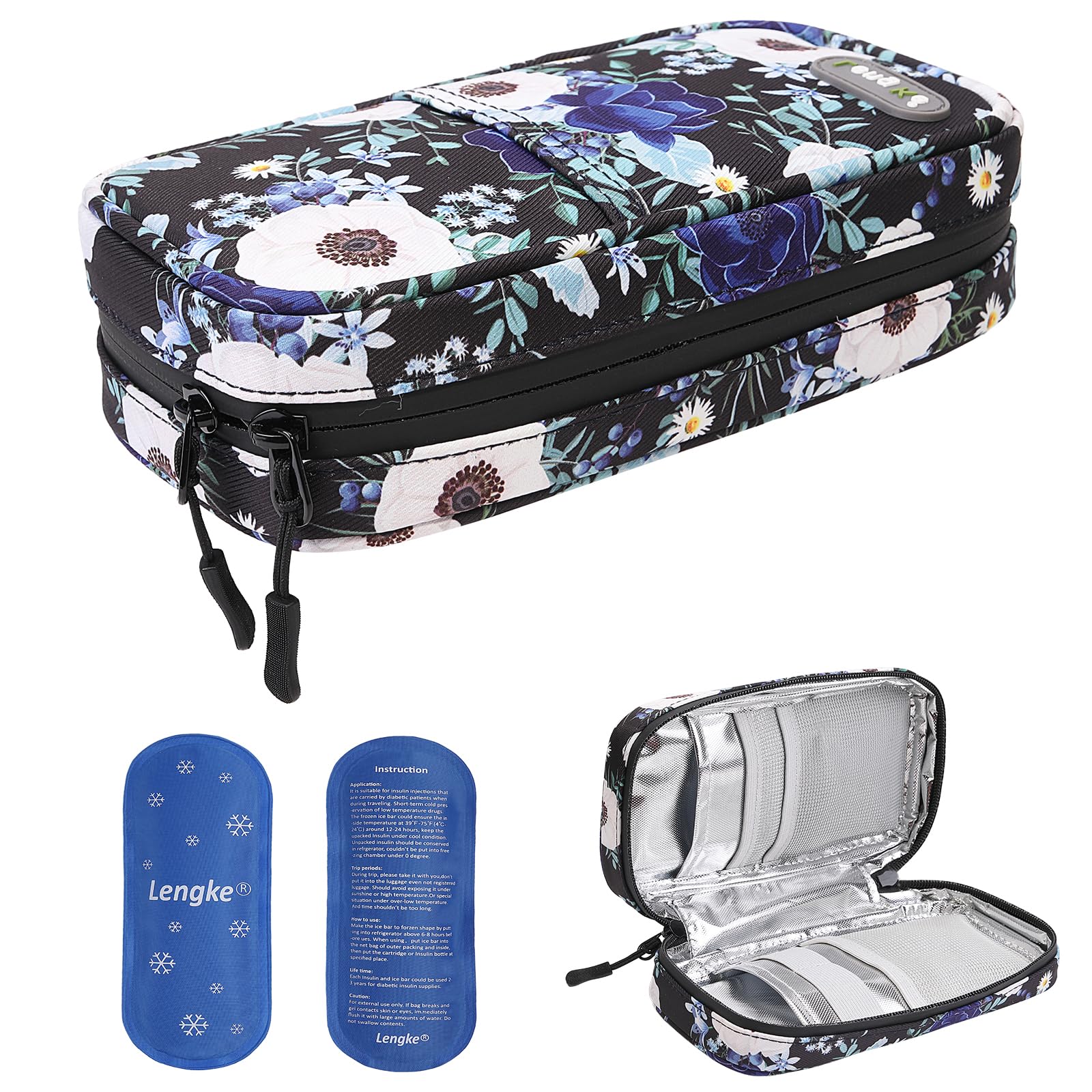 JAKAGO Waterproof Insulin Cooler Travel Case,Lightweight and Super ...