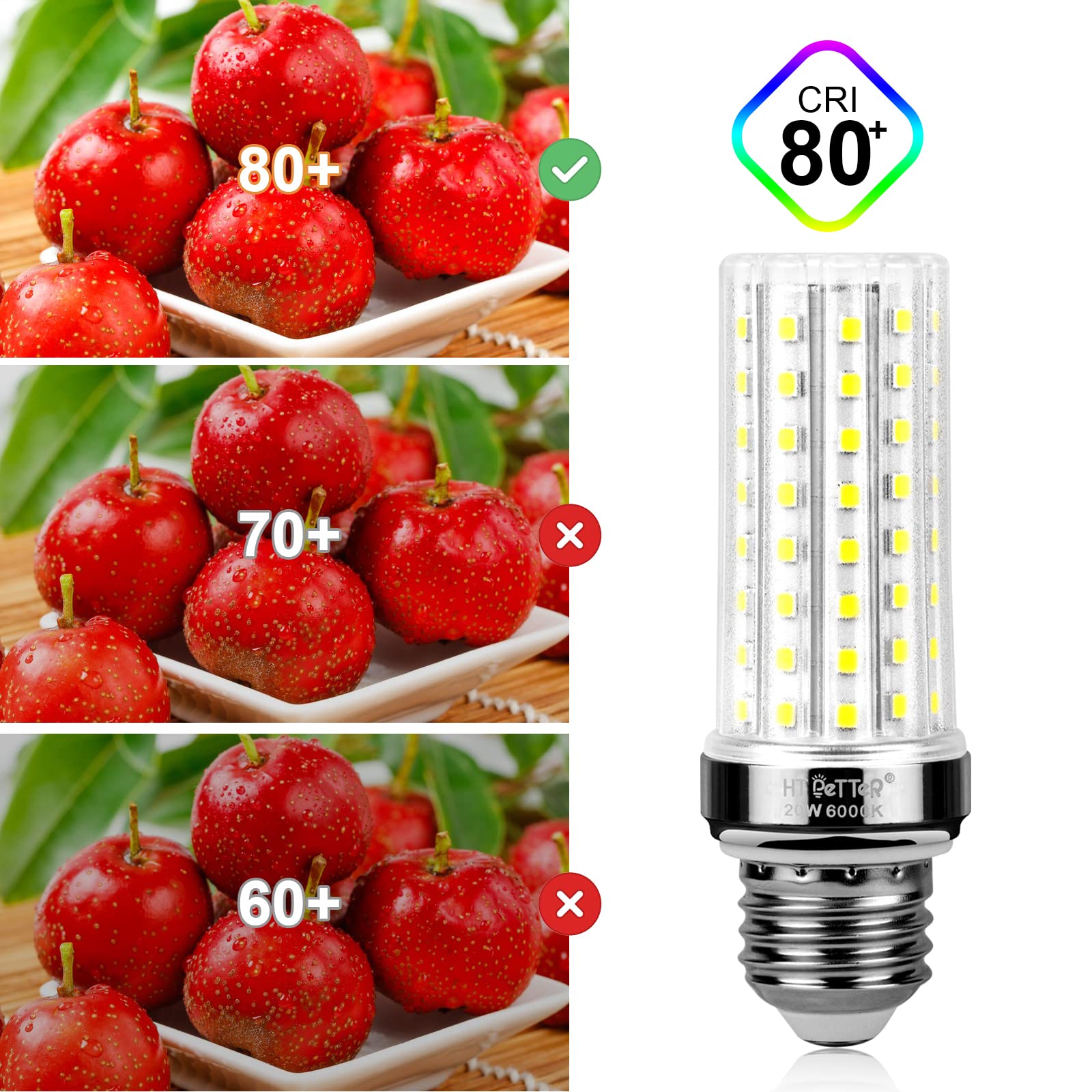 Snapklik.com : Corn Bulb, 20W E26/E27 Base LED Light Bulb, Chandelier ...