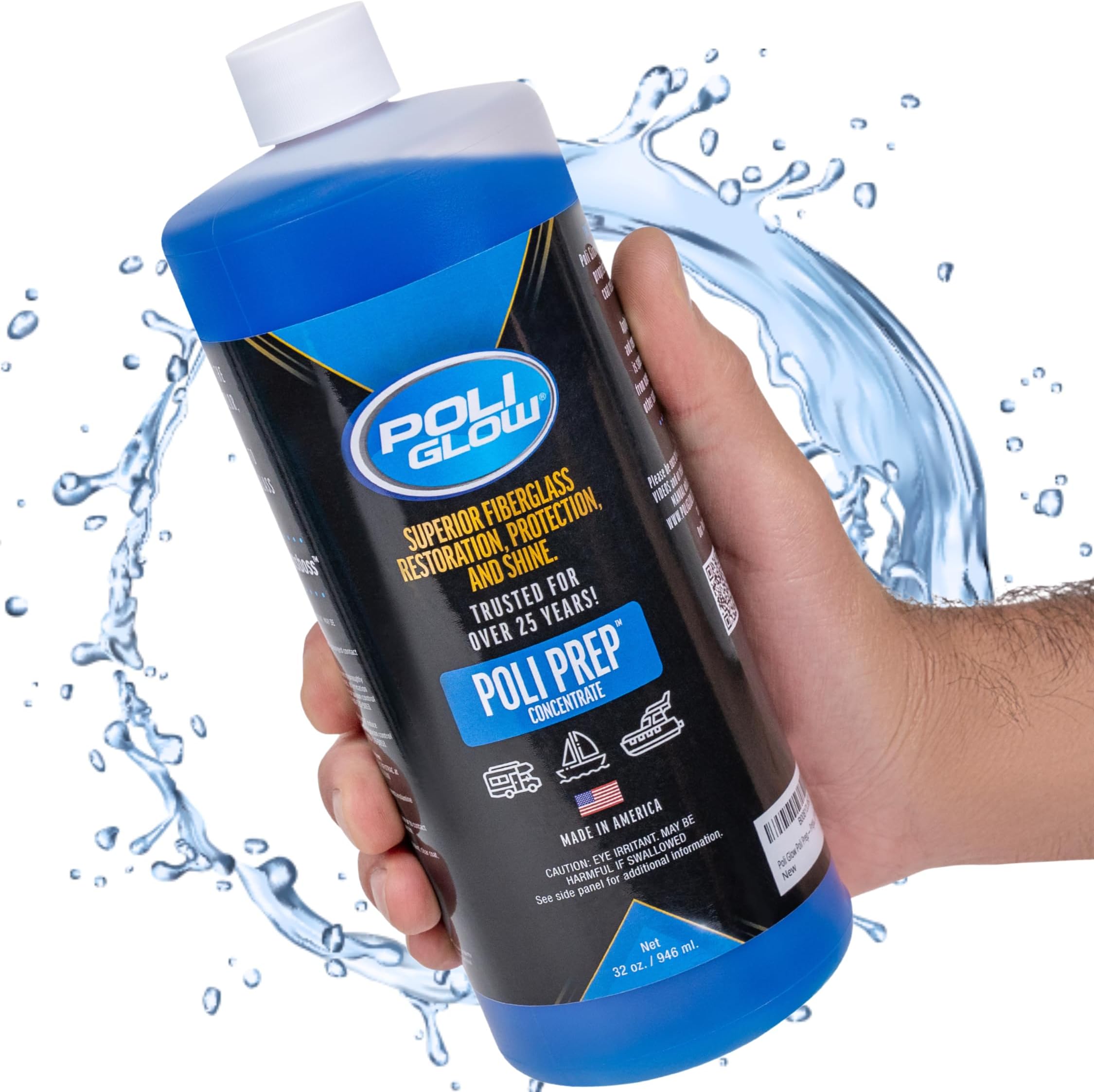 Amazon.com: Poli Glow Poli Prep Concentrated RV & Boat Surface Cleaner ...