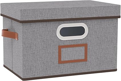 OUTBROS Storage Box for Clothes, Foldable Baskets with Lids, Wardrobe ...