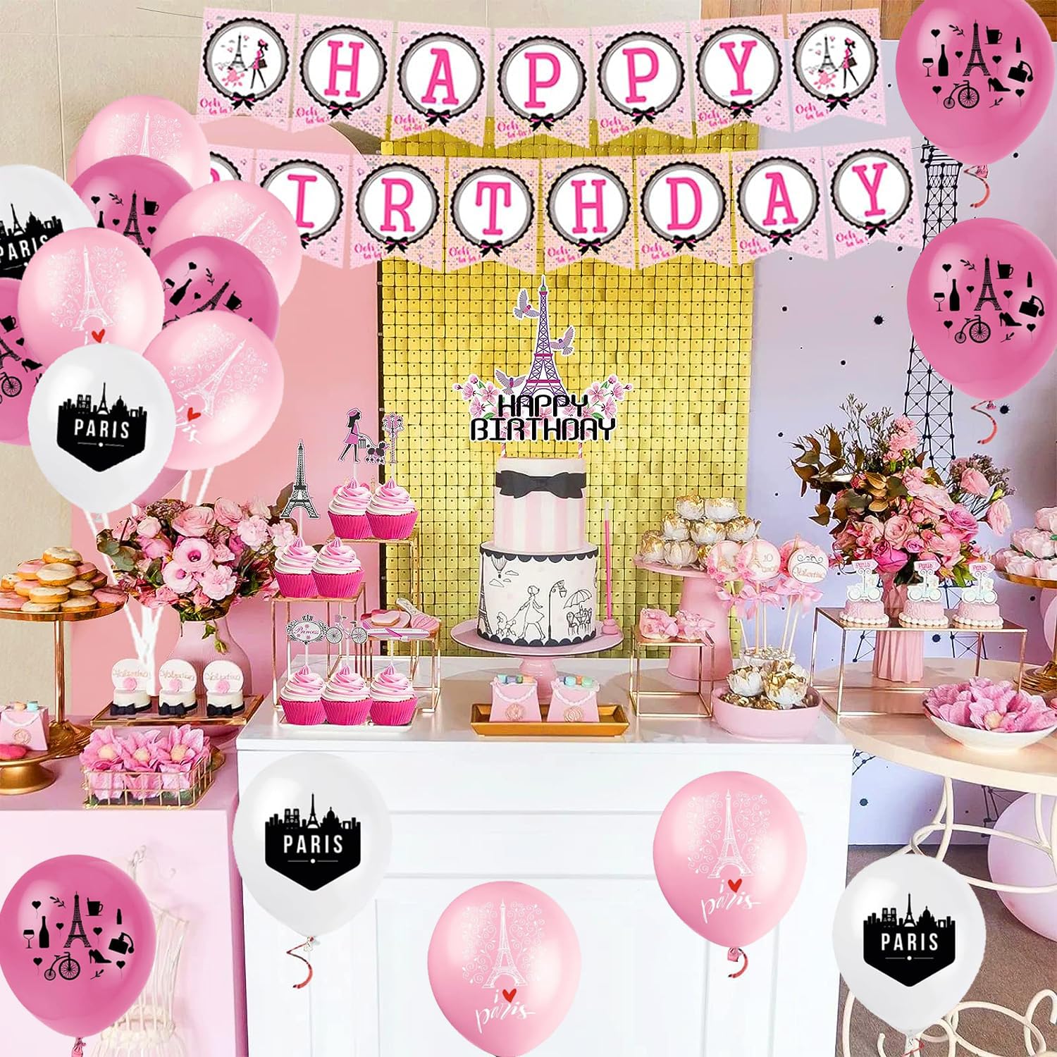 Paris Birthday Decorations Paris Party Supplies In Party Decorations