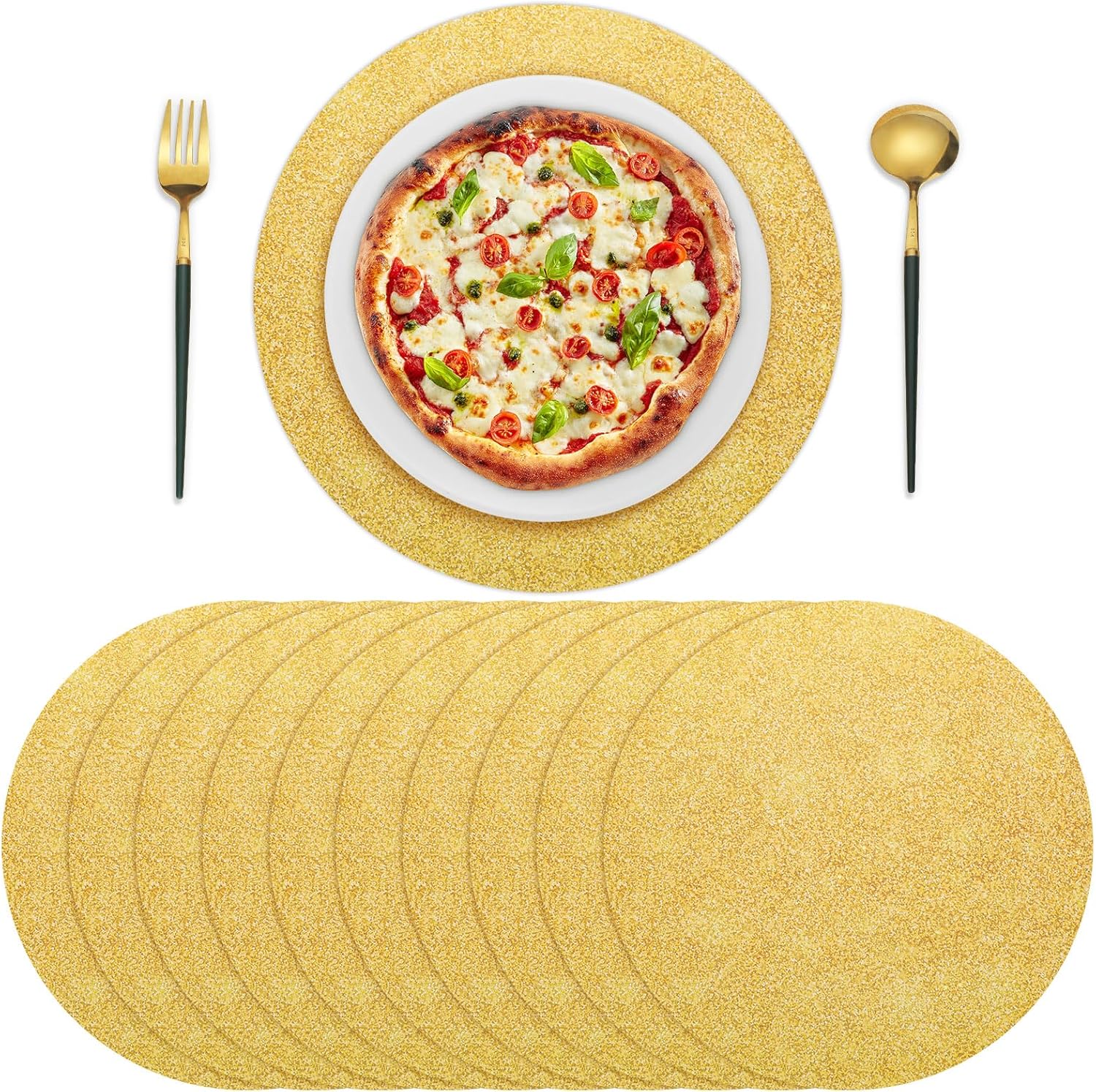 Amazon.com: Roshtia 100 Pcs Paper Placemat Disposable Placement Mats ...
