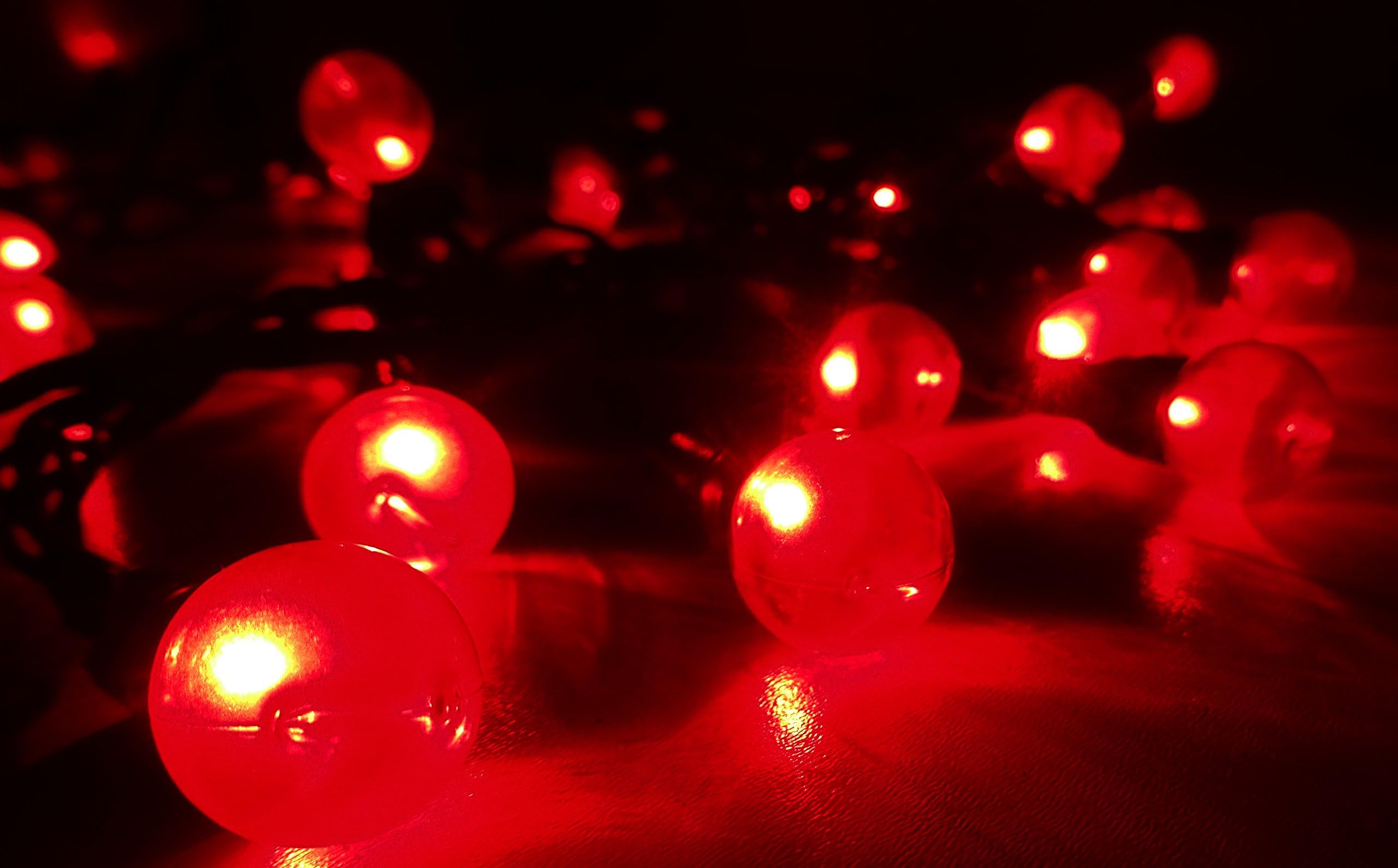 Premier 100 M-A LED Pearl Lights - Red : Amazon.co.uk: Lighting