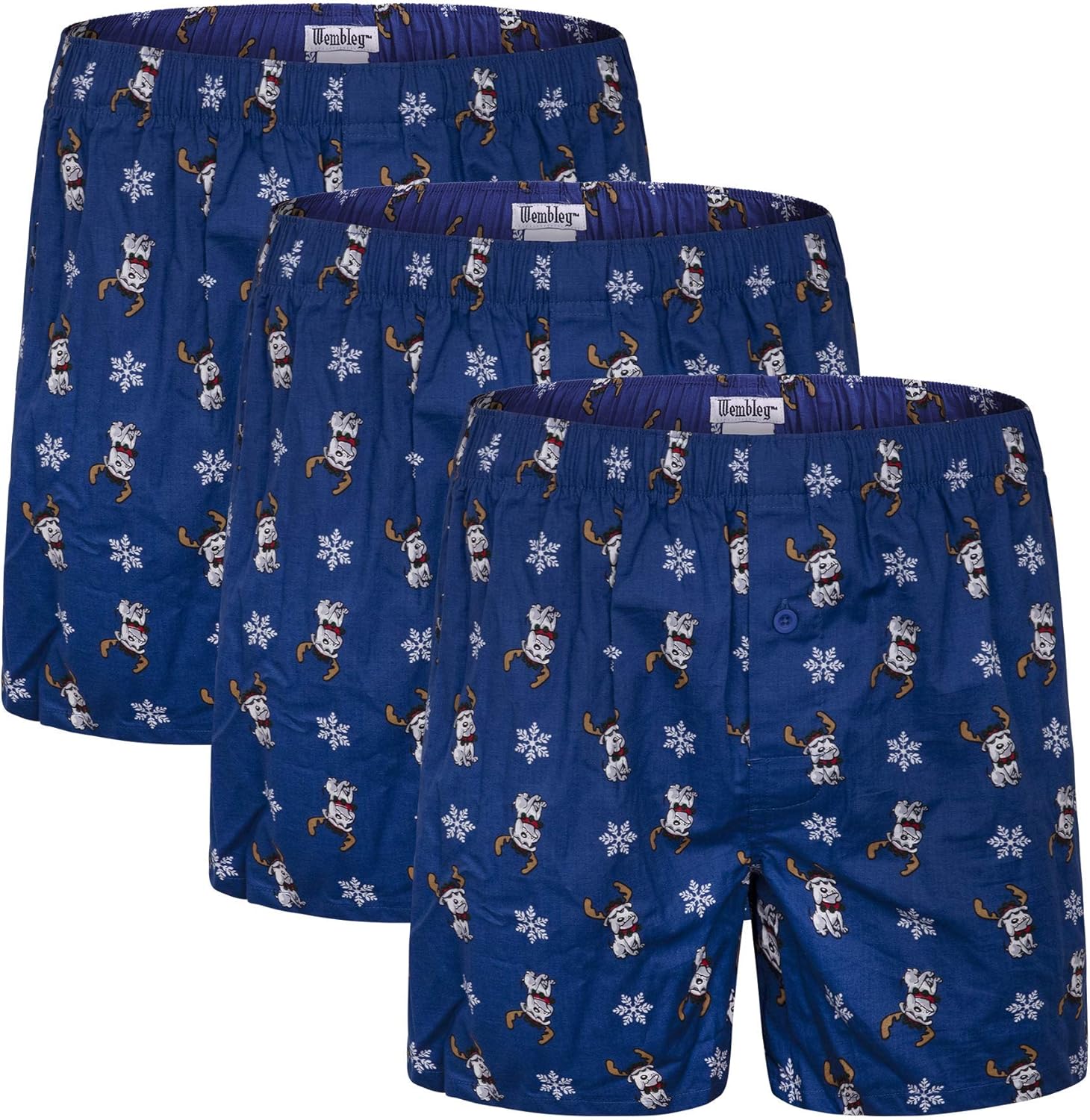 Wembley Men's Holiday Pictures Gift Underwear Multipack Cotton Classics ...
