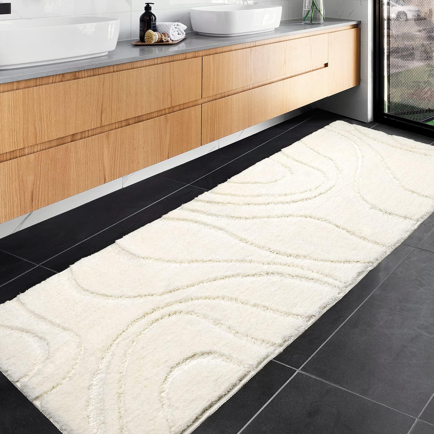 Amazon.com: DEXDE Bathroom Rugs Runner 24 x 60 Inch, Extra Long ...