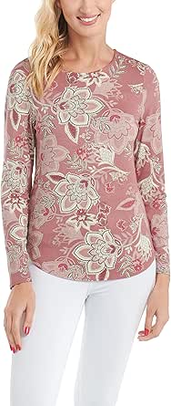 Cupio Favorite Basic - Juliana Crepe Long Sleeve Knit Top, Shirttail ...