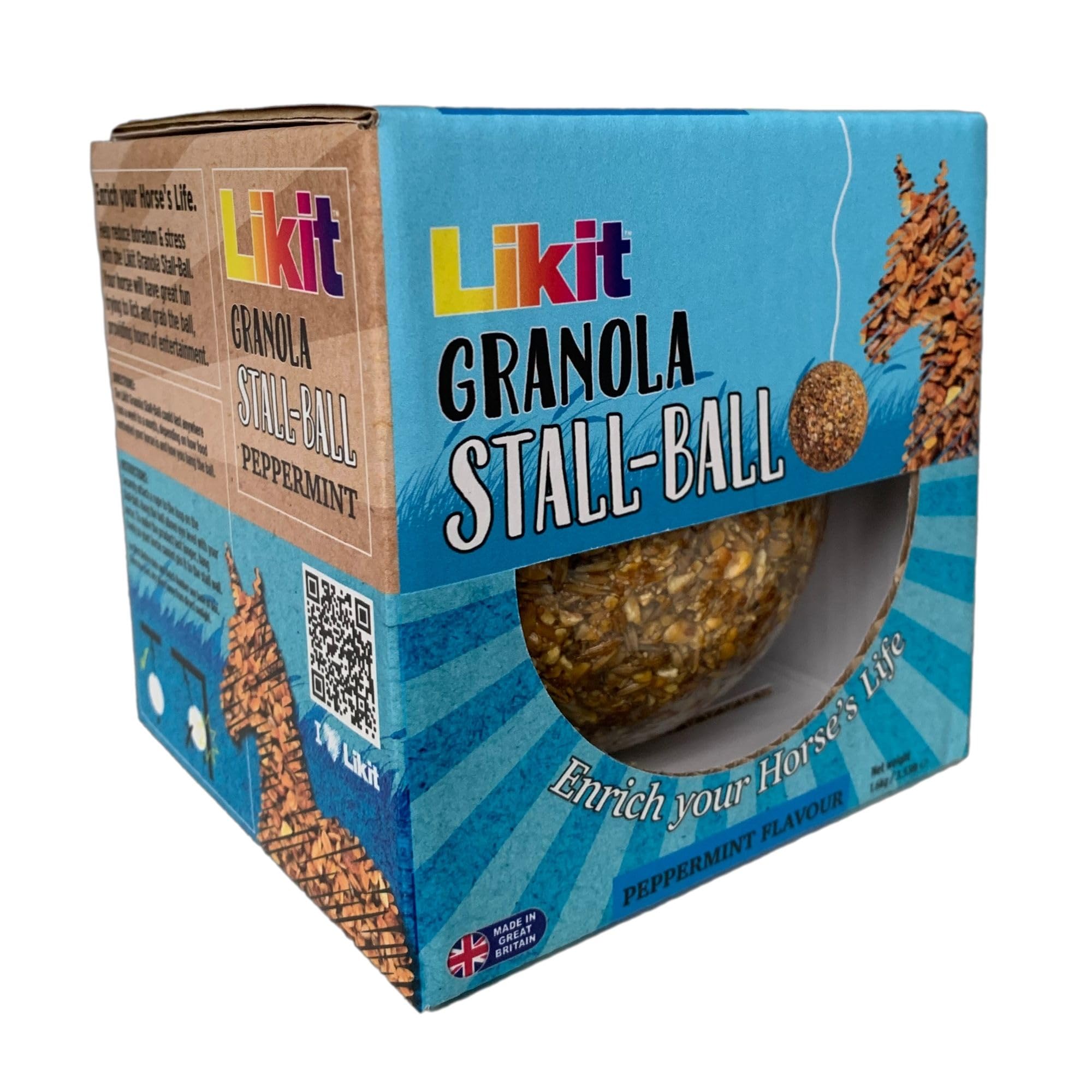 Likit Granola Stall-Ball Horse Treat 1.6kg | Flavours Apple, Mixed ...