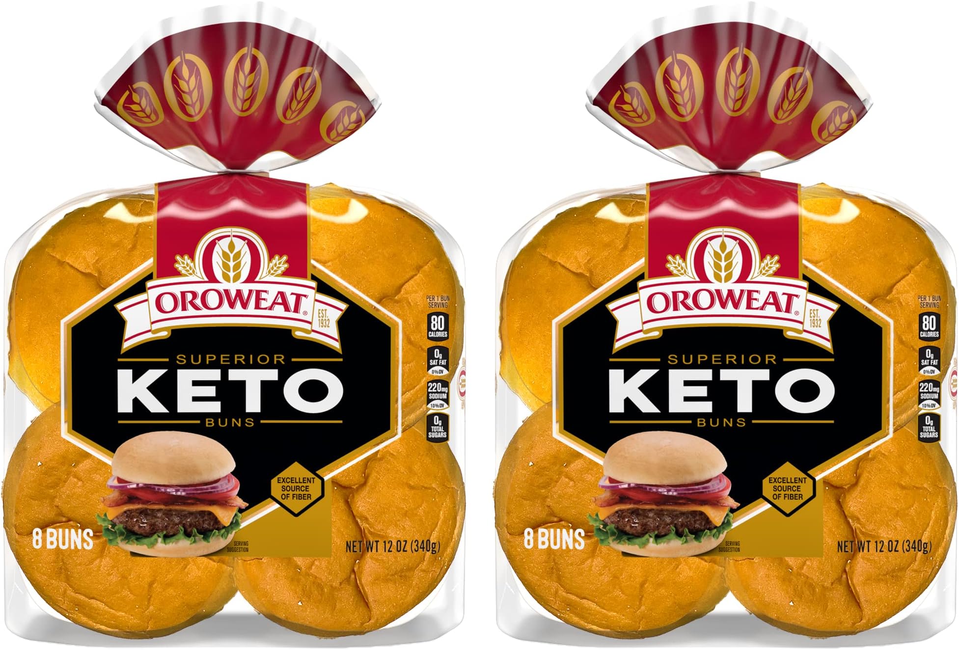 Amazon.com: UnbelievaBuns High Protein, Low Carb Bread Buns 6 Pack ...