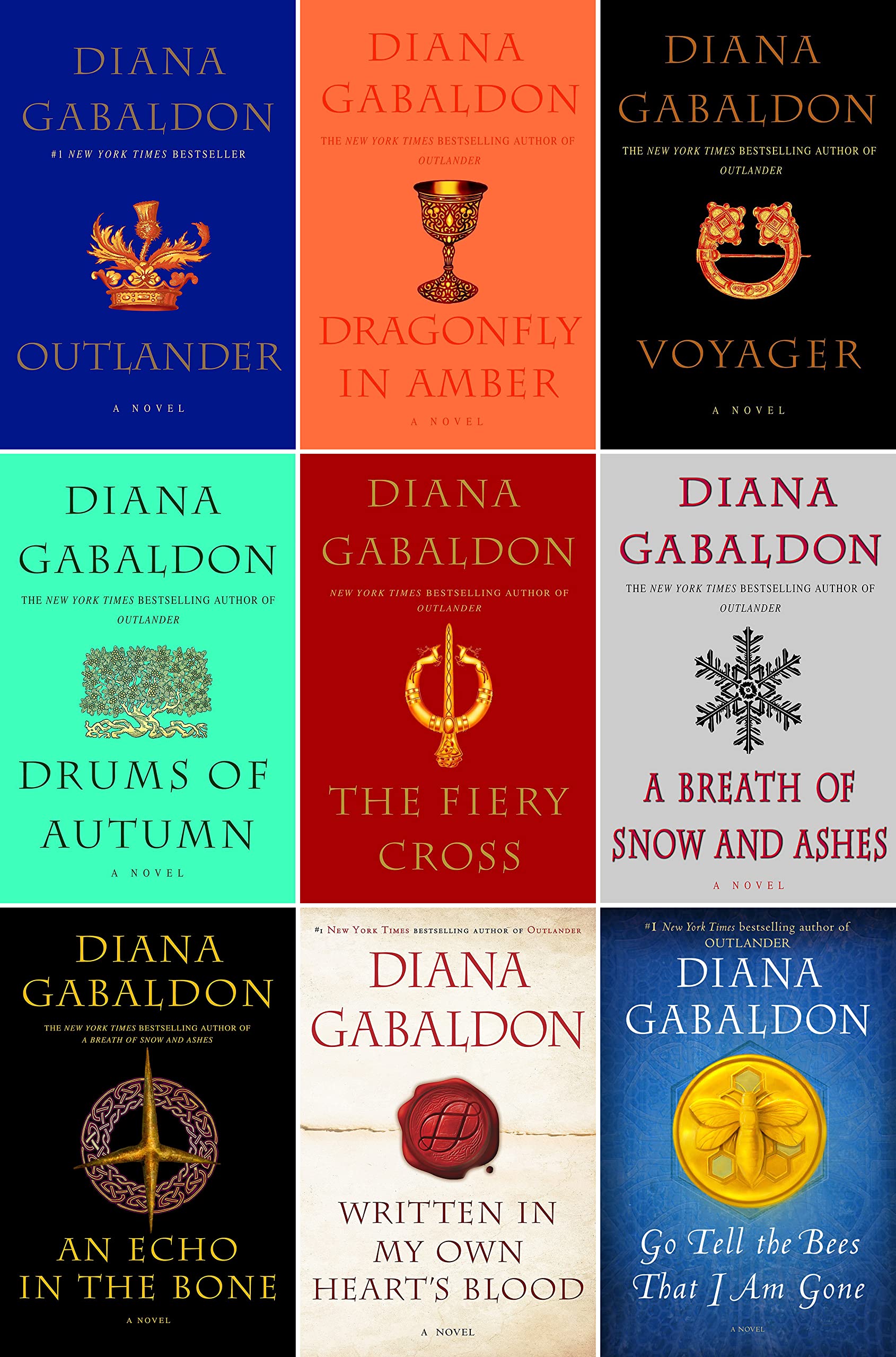 Outlander Complete Hardcover Series by Diana Gabaldon (Books 1-9 ...