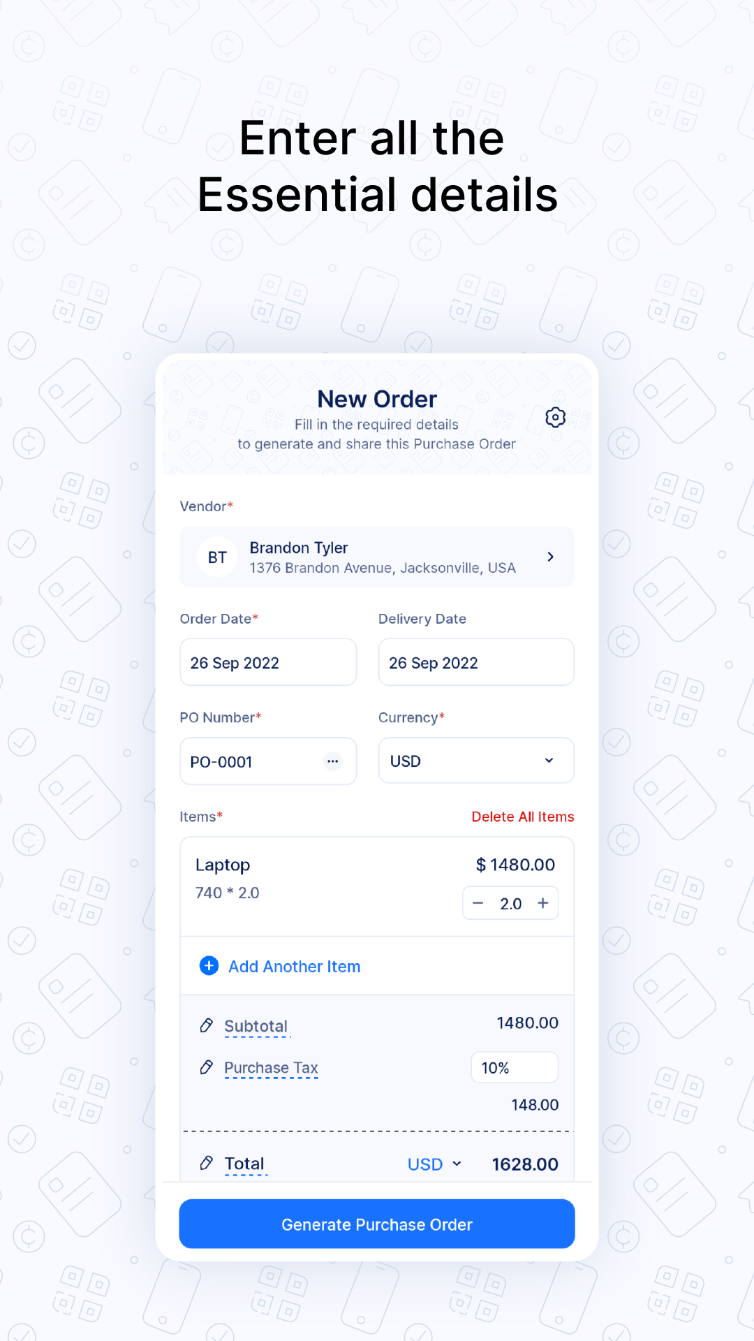Free Purchase Order Generator - App on Amazon Appstore