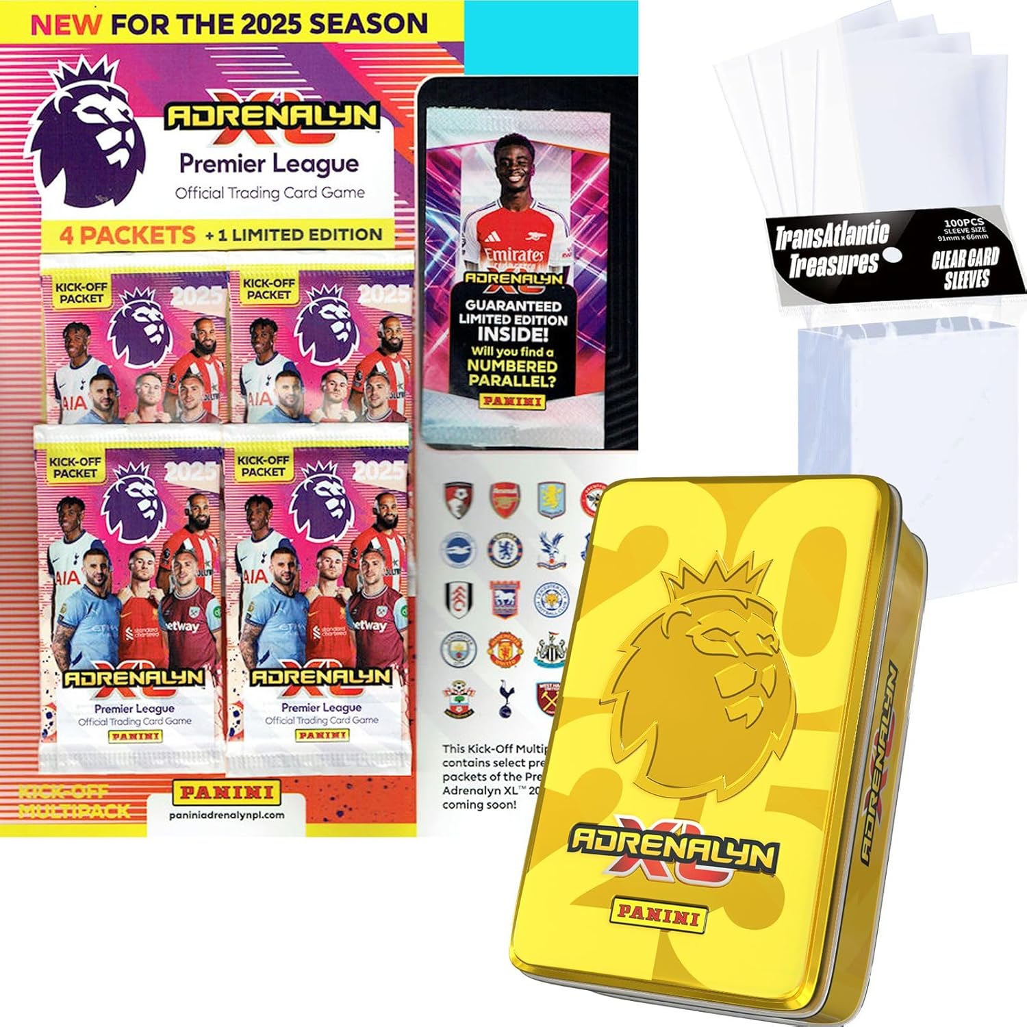 Panini Adrenalyn XL Premier League Soccer Trading Cards 2024-2025 Kick ...