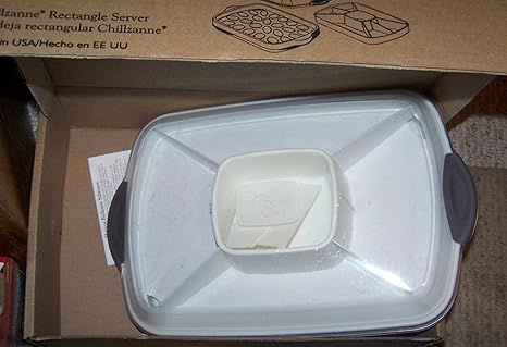Amazon.com | Pampered Chef Chillzanne Rectangle Server: Trays: Deviled ...