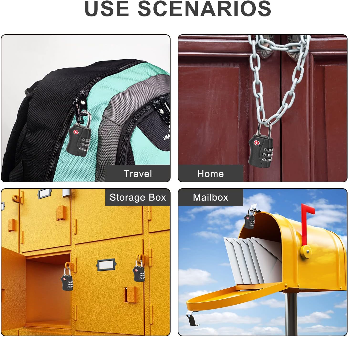 Buy Travel Inspira Luggage Lock TSA Approved , 3 Digit Combination ...