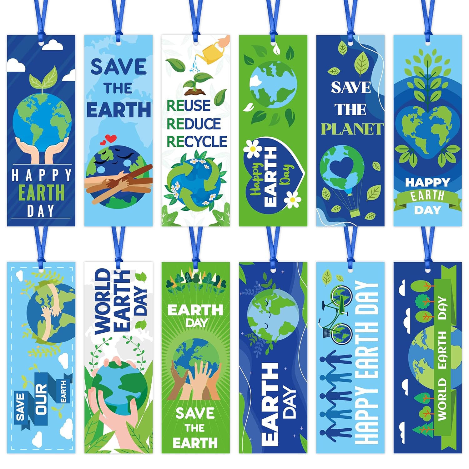 Environmental Protection Earth Day Bookmarks - Haooryx 123pcs Save The ...