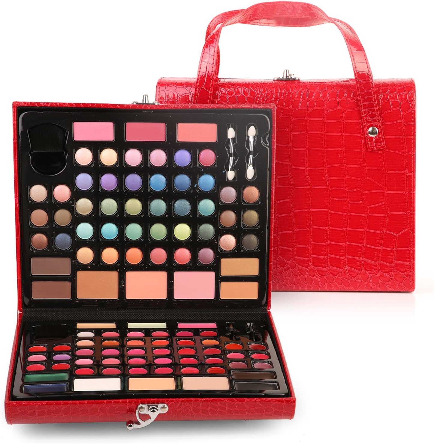 Amazon.com: Ivation Complete Makeover Kit with Eyeshadows, Brow Brushes ...