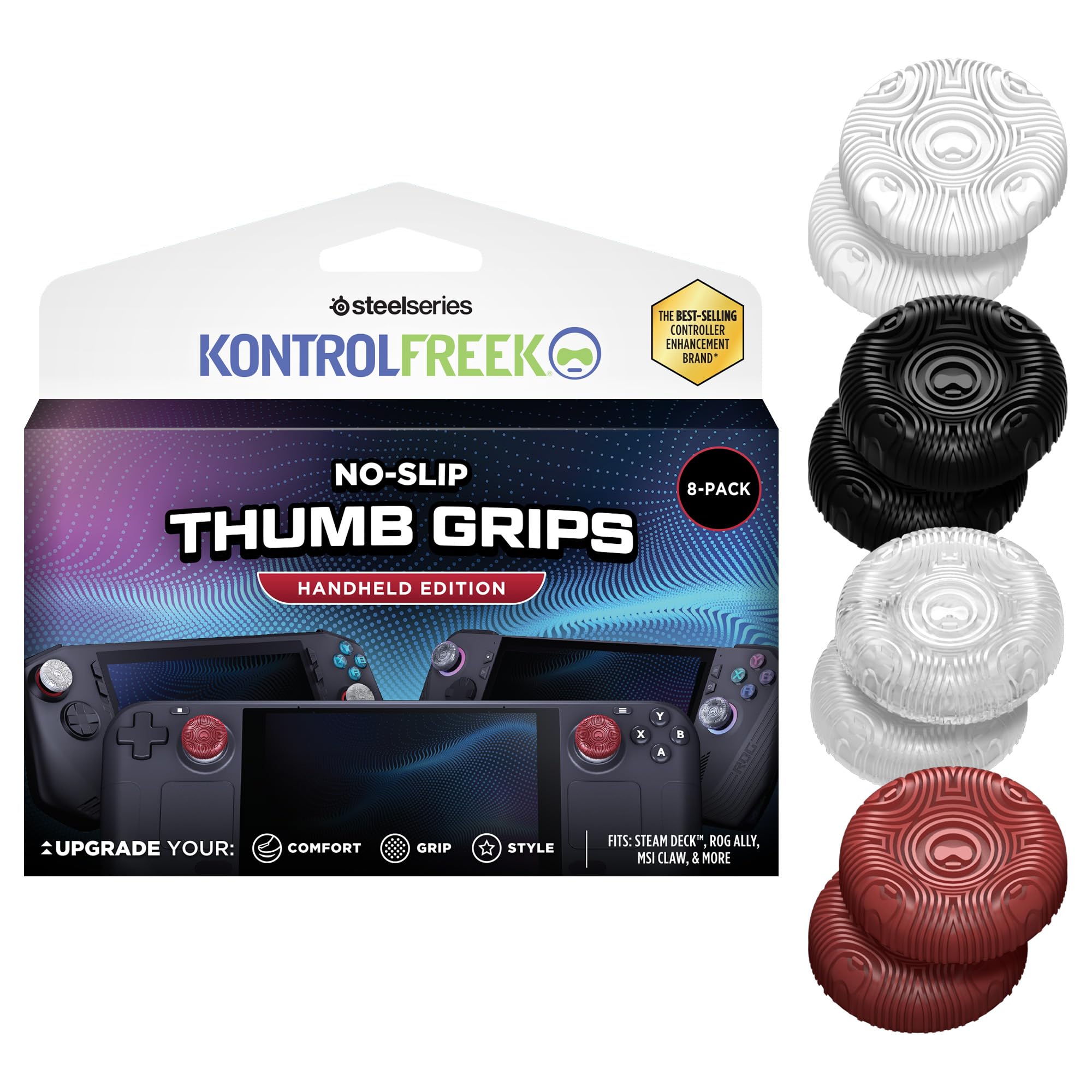 Kontrolfreek Handheld Portable Gaming Console Thumb Grips Universal ...