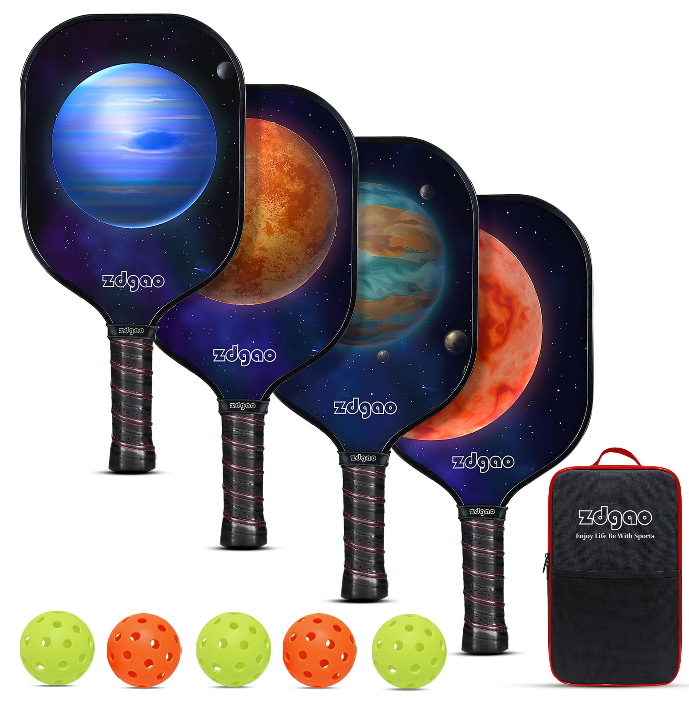 Snapklik.com : Pickleball Paddles Set Of 4 - USAPA Standard Pickle Ball ...