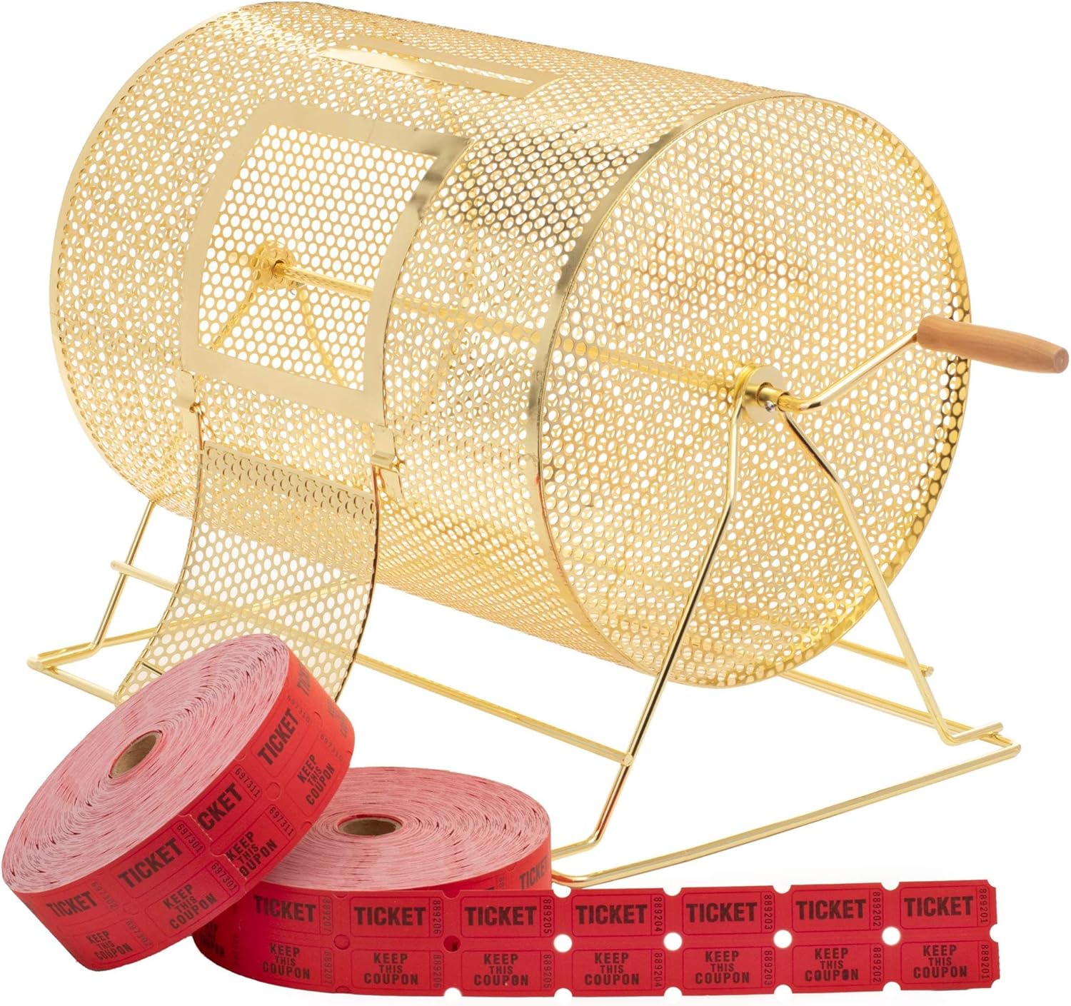 Amazon.com: Midway Monsters Brass Raffle Spinning Drum| Spinning Raffle ...