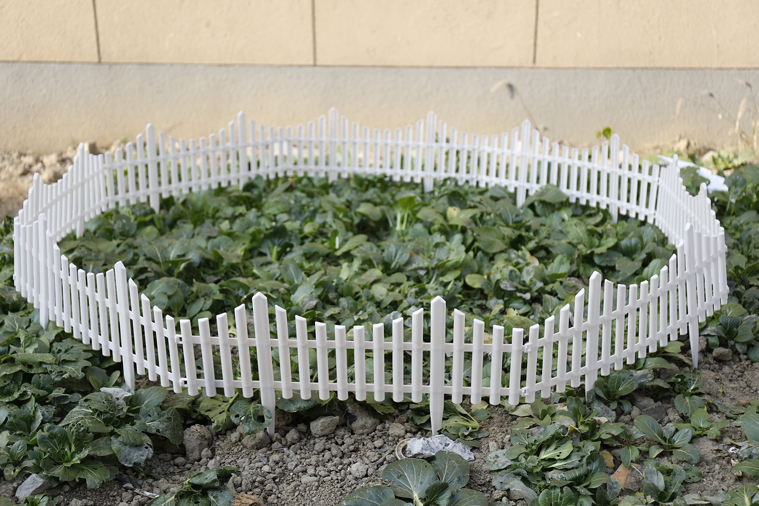 Mono Gatari 24 Pack Garden Fence Edging Garden Picket Fence ...