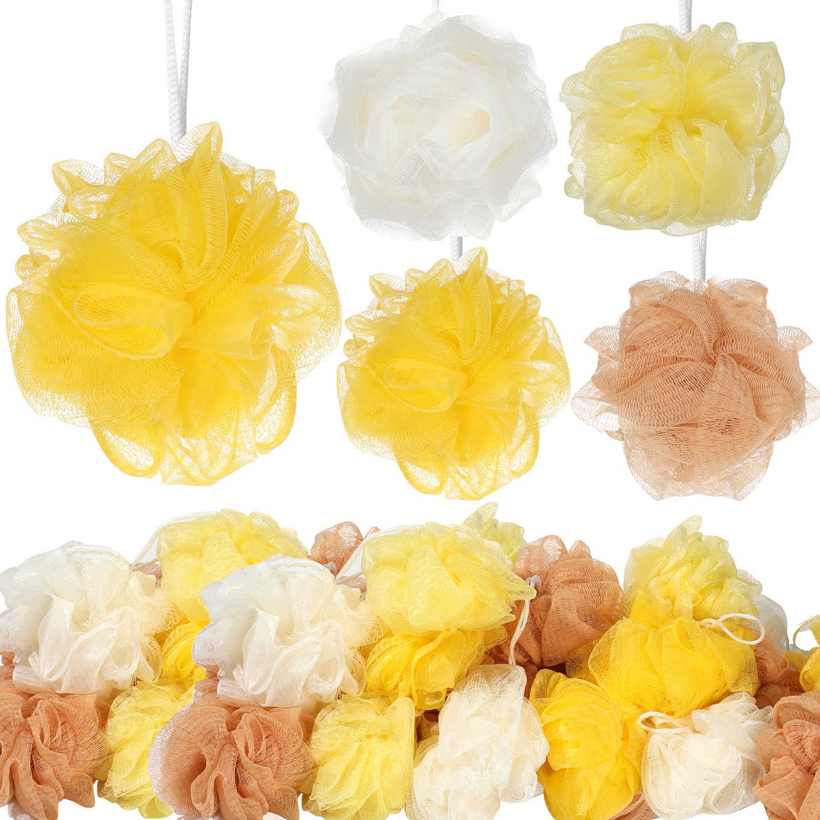 Amazon.com: CHENGU 80 Pcs Loofah Bulk Sponge Bath Sponges for Shower ...
