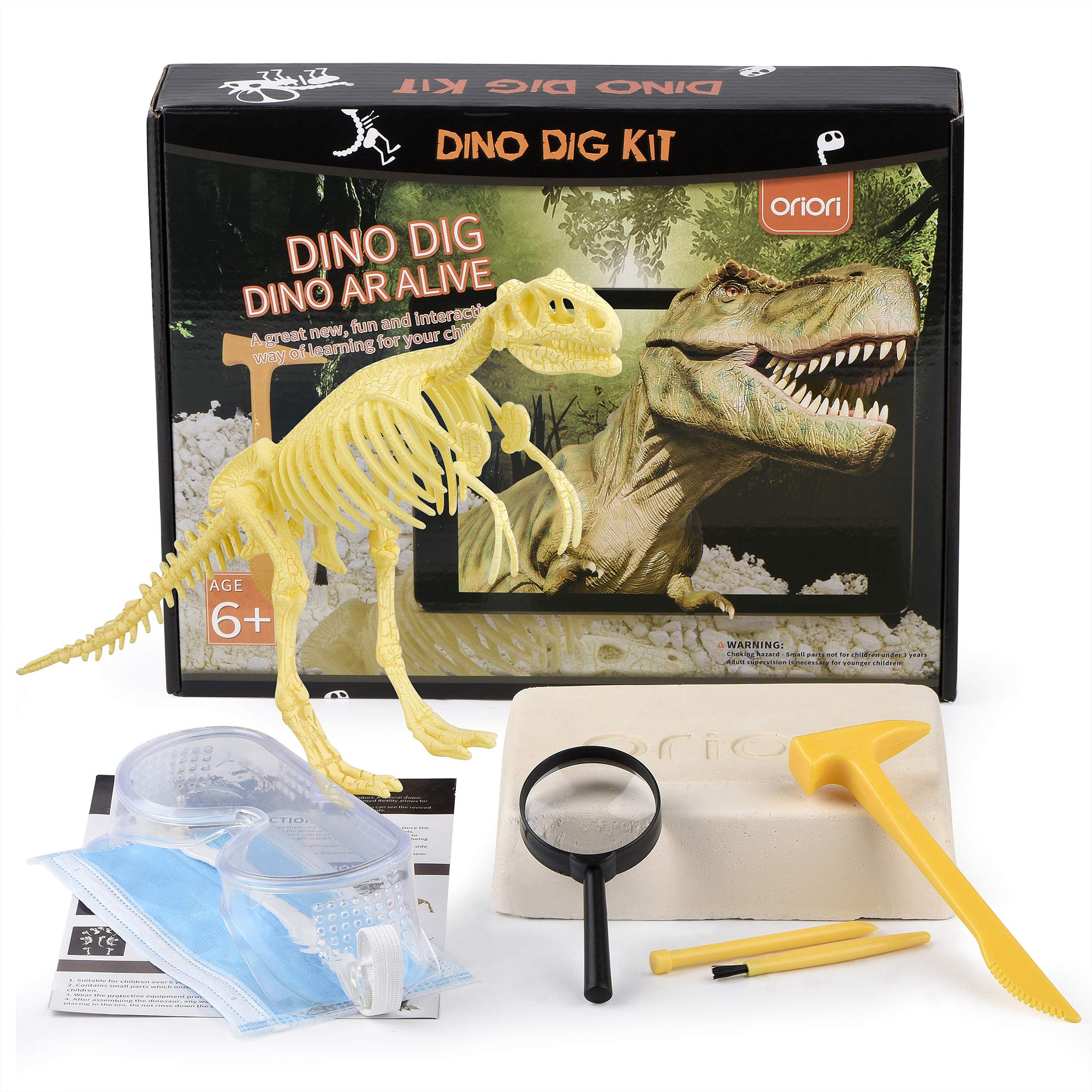 Buy Karaqy Dinosaur 4D Review Fossil Archaeology Dig Kit Dinosaur ...