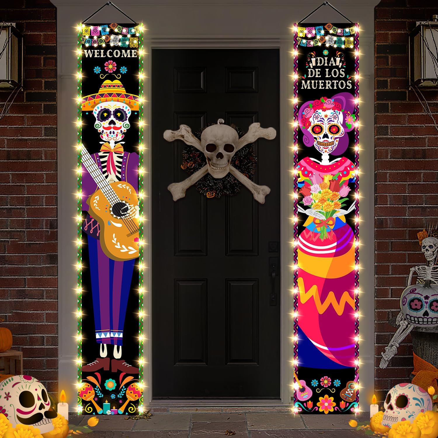 Amazon.com: Day of The Dead Decorations Dia De Los Muertos Decor ...