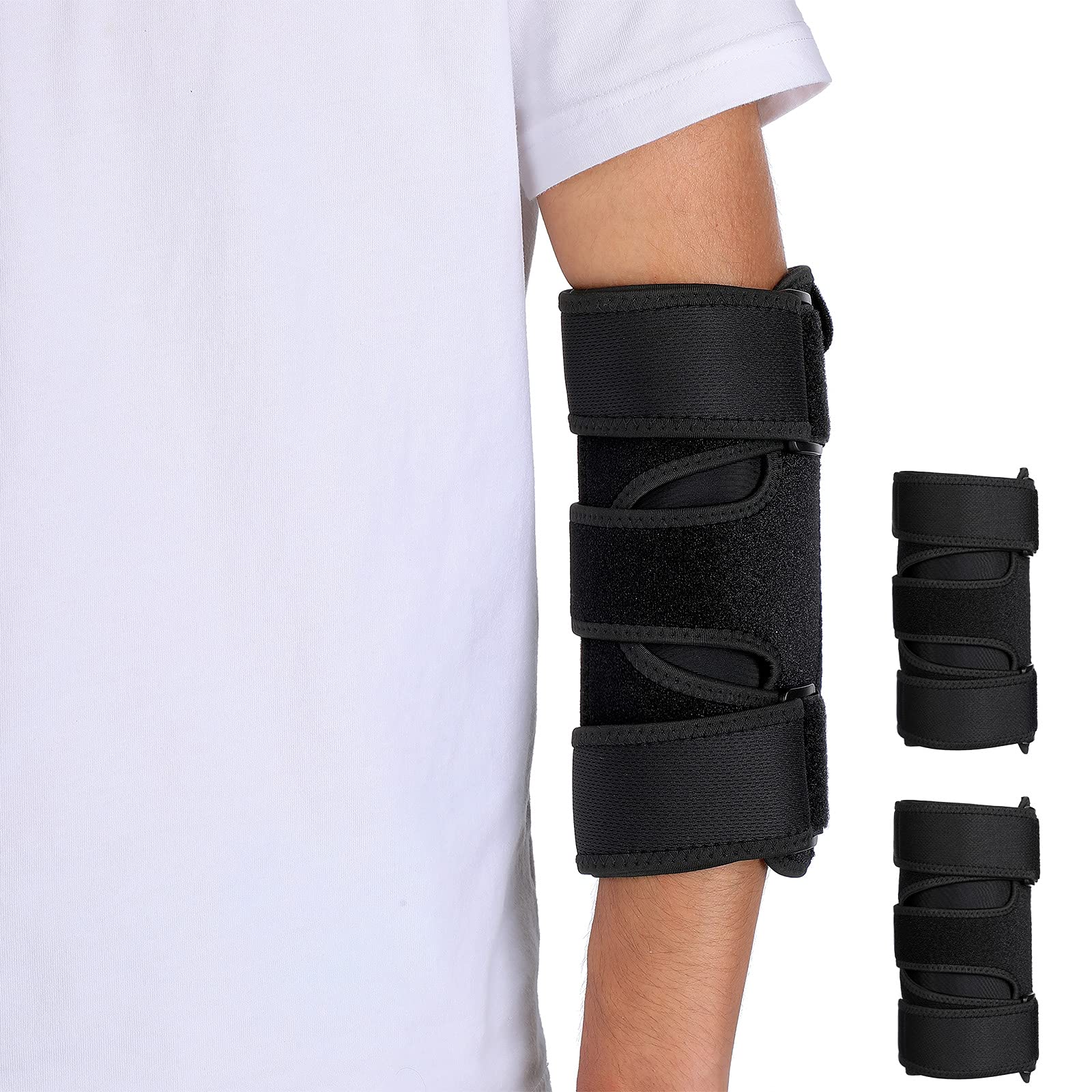 Buy 2 Pieces Comfortable Elbow Brace Night Elbow Support Arm Elbow ...
