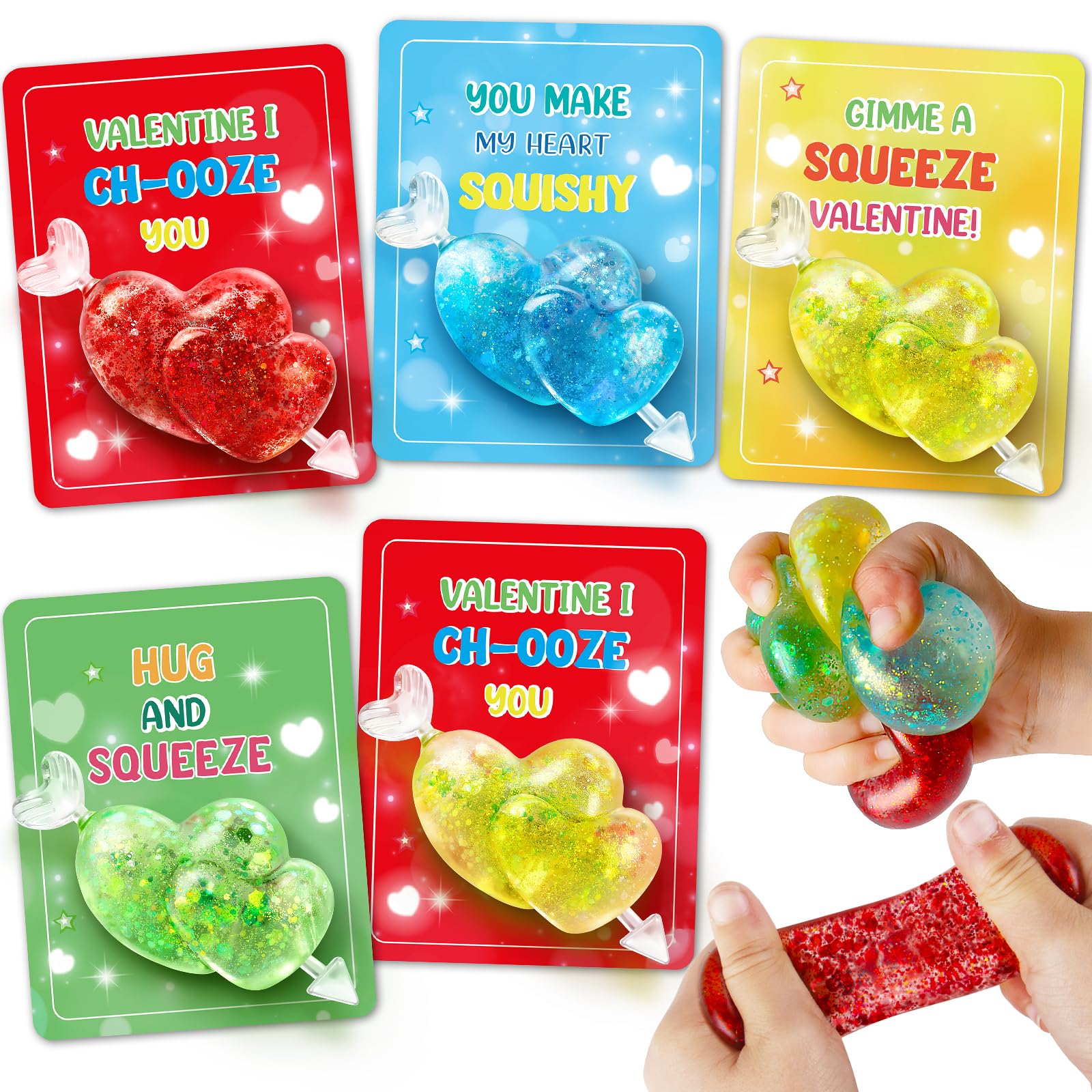 Snapklik.com : Valentines Day Gifts Cards For Kids, 24 Pack Double ...