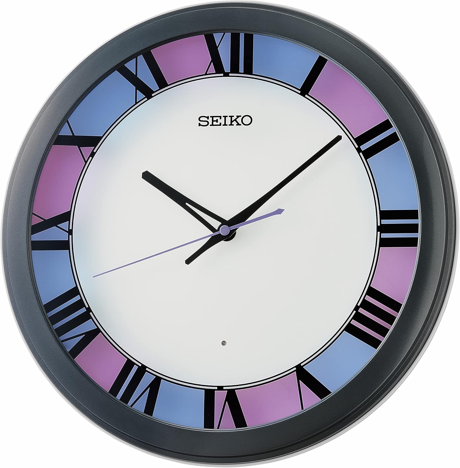 Amazon.com: Seiko Akarui, Wall Clock, Black : Home & Kitchen